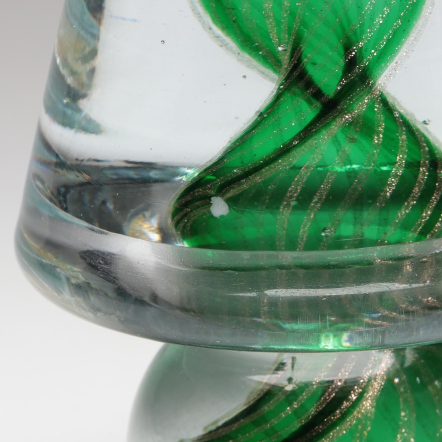 Murano Italian Art Glass Christmas Trees Ebth