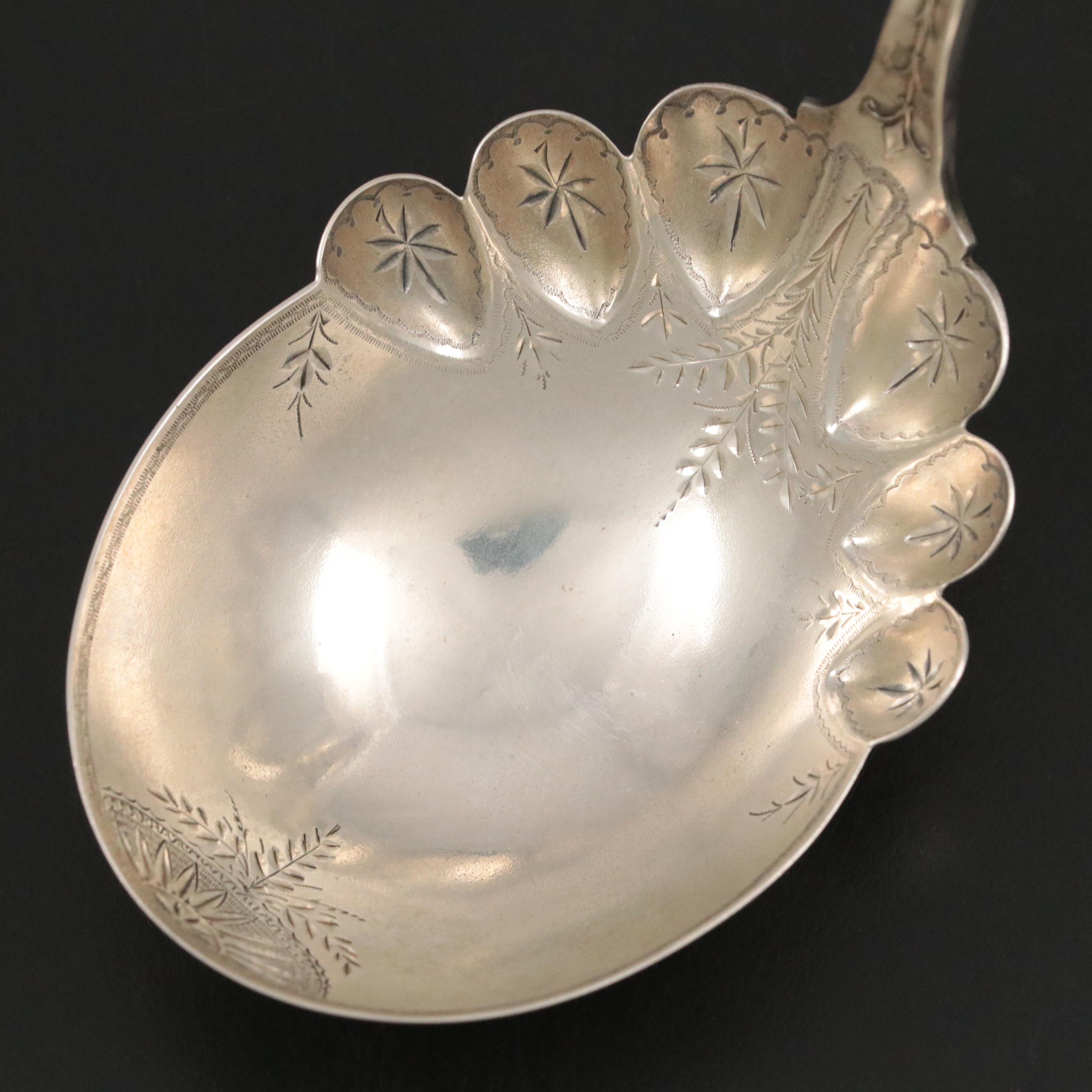 Schulz & Fischer "Faralone" Coin Silver Bonbon Server, Late 19th ...