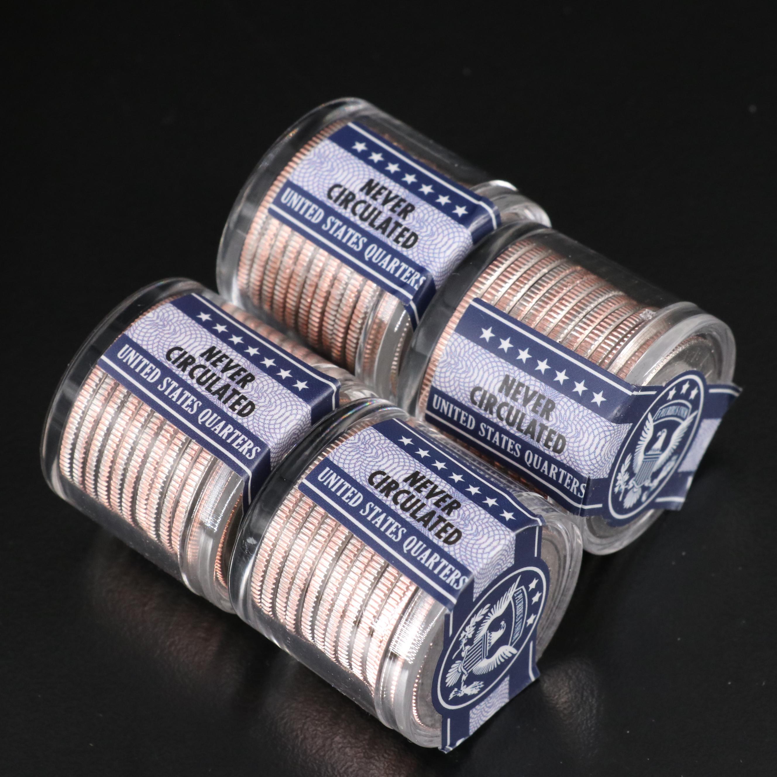 "Celebration of America Quarters" with Ninety-One Modern U.S. Quarters ...