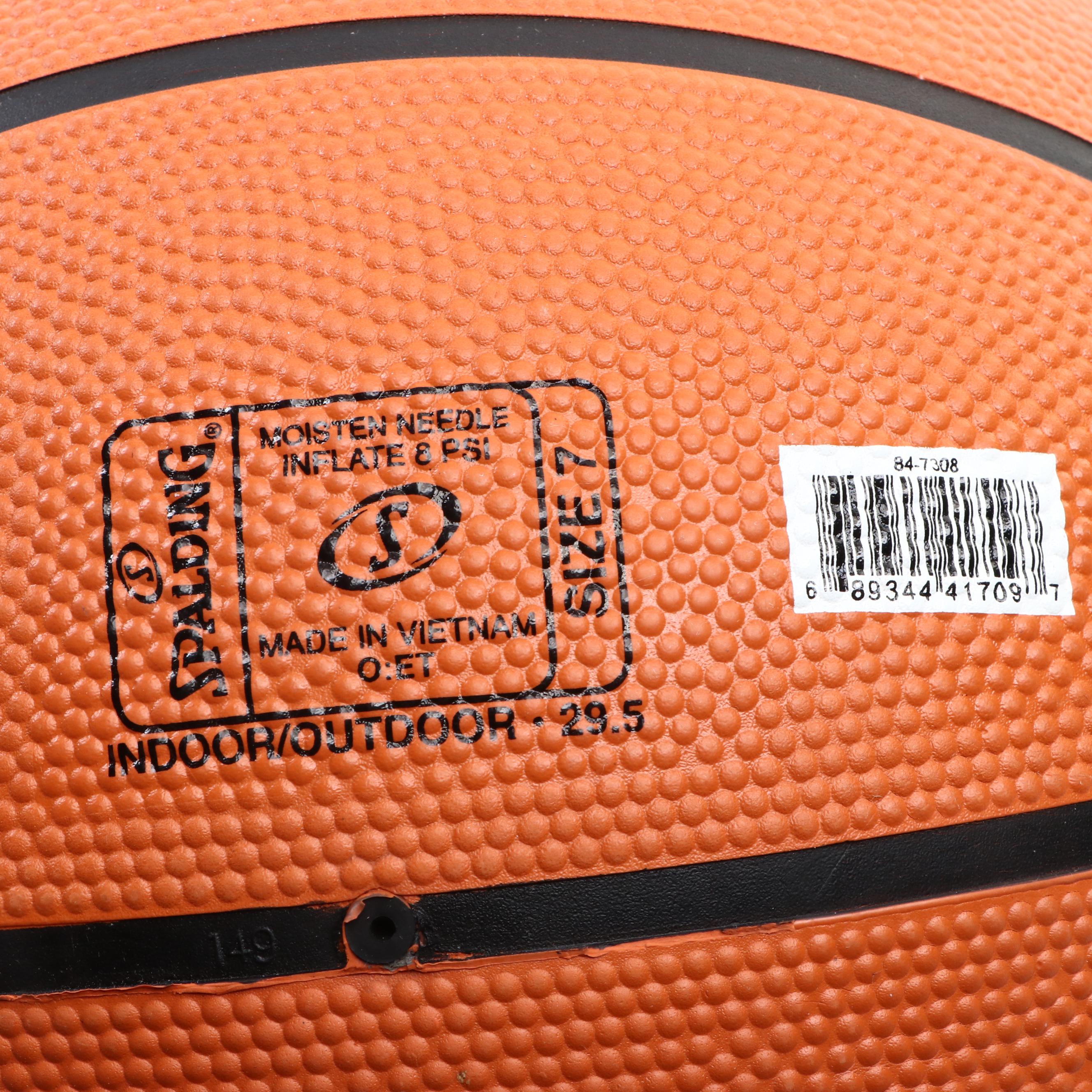 Larry Bird and Magic Johnson Signed Spalding All-Star Basketball ...