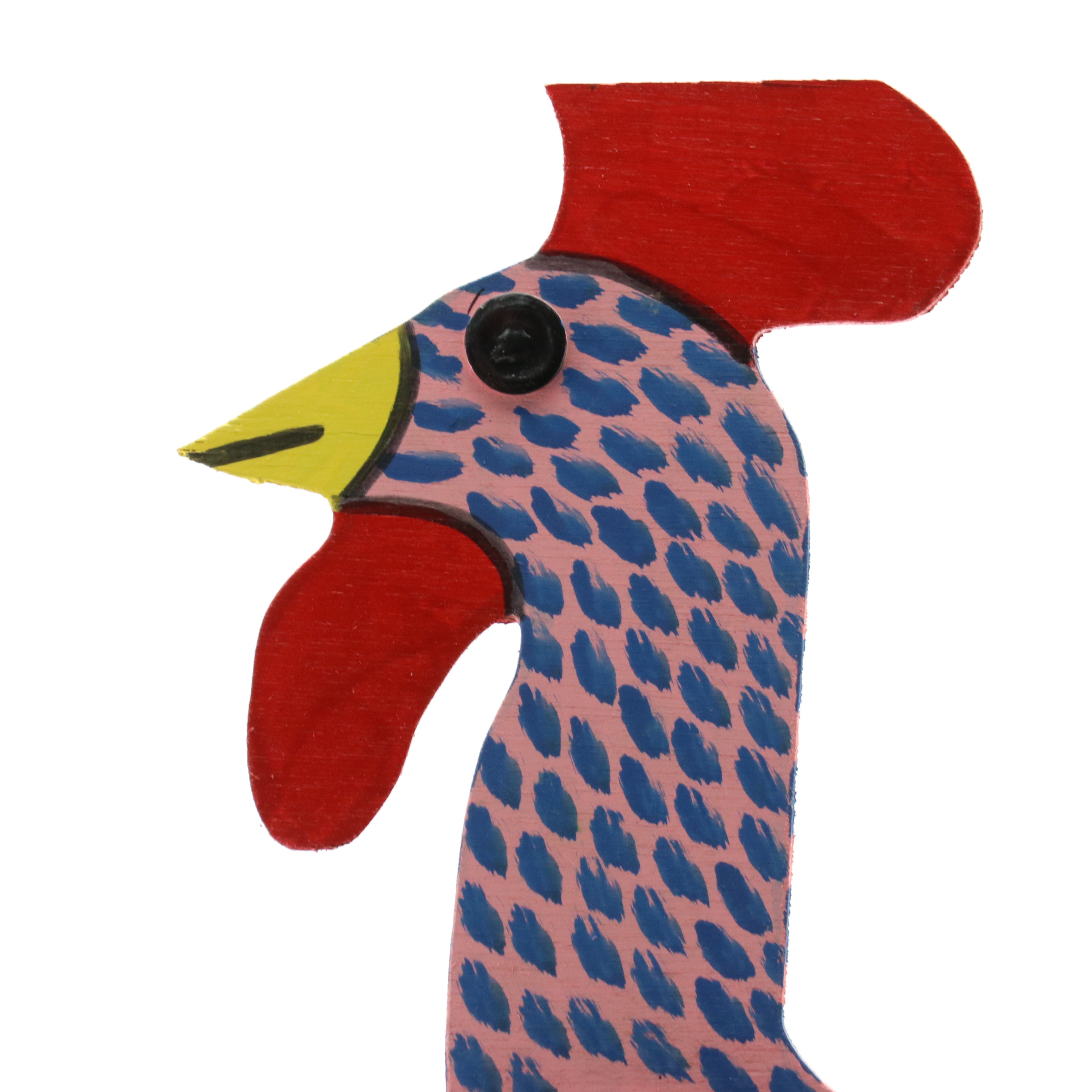 Marvin Finn Shaped Wood Folk Sculpture of a Chicken, 2001 | Everything ...