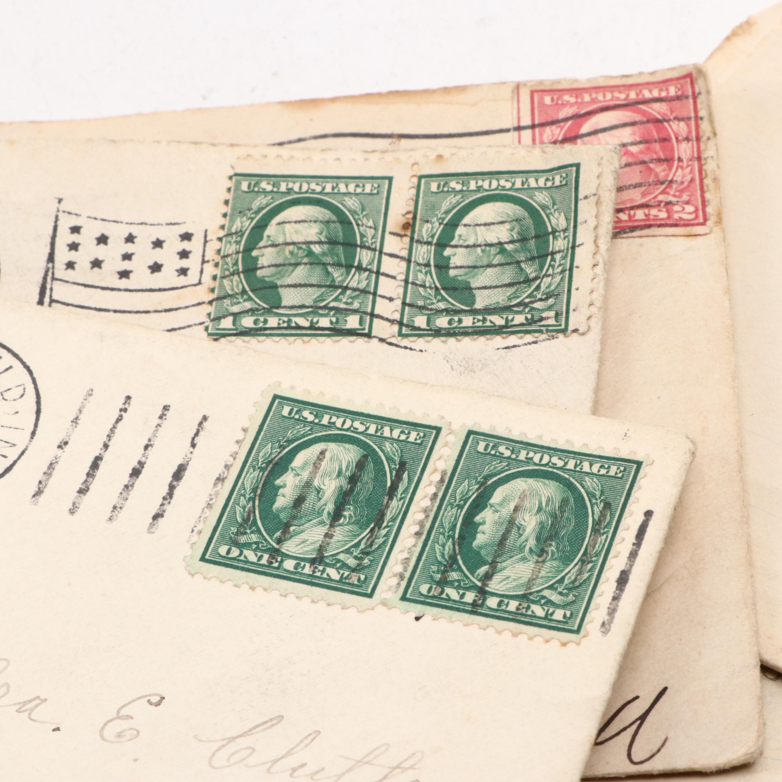 Wooden Wall Hanging Pipe Box with Letters, Early 20th Century | EBTH