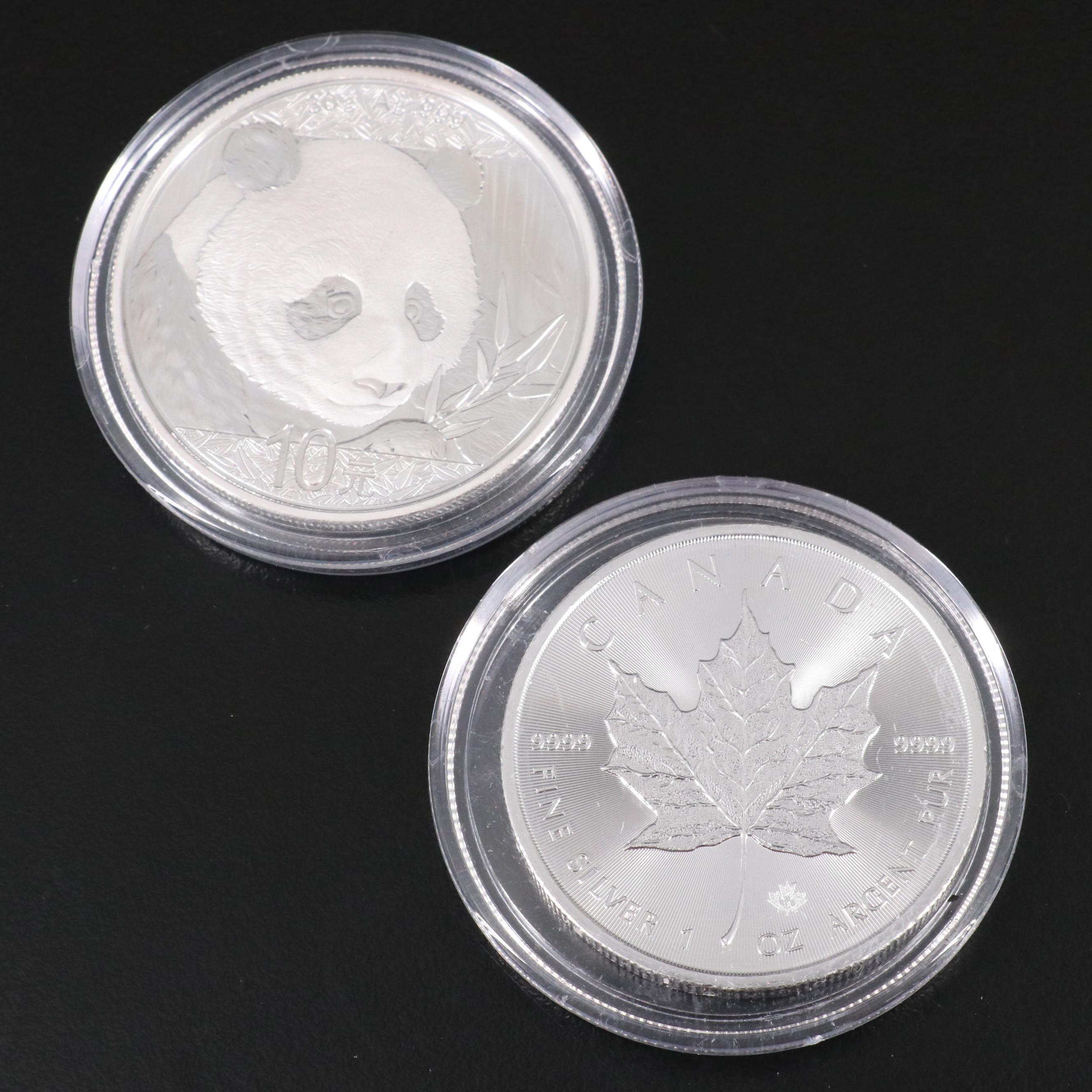 Set of Six 2018 One Ounce .999 Silver Coins From Around the World | EBTH