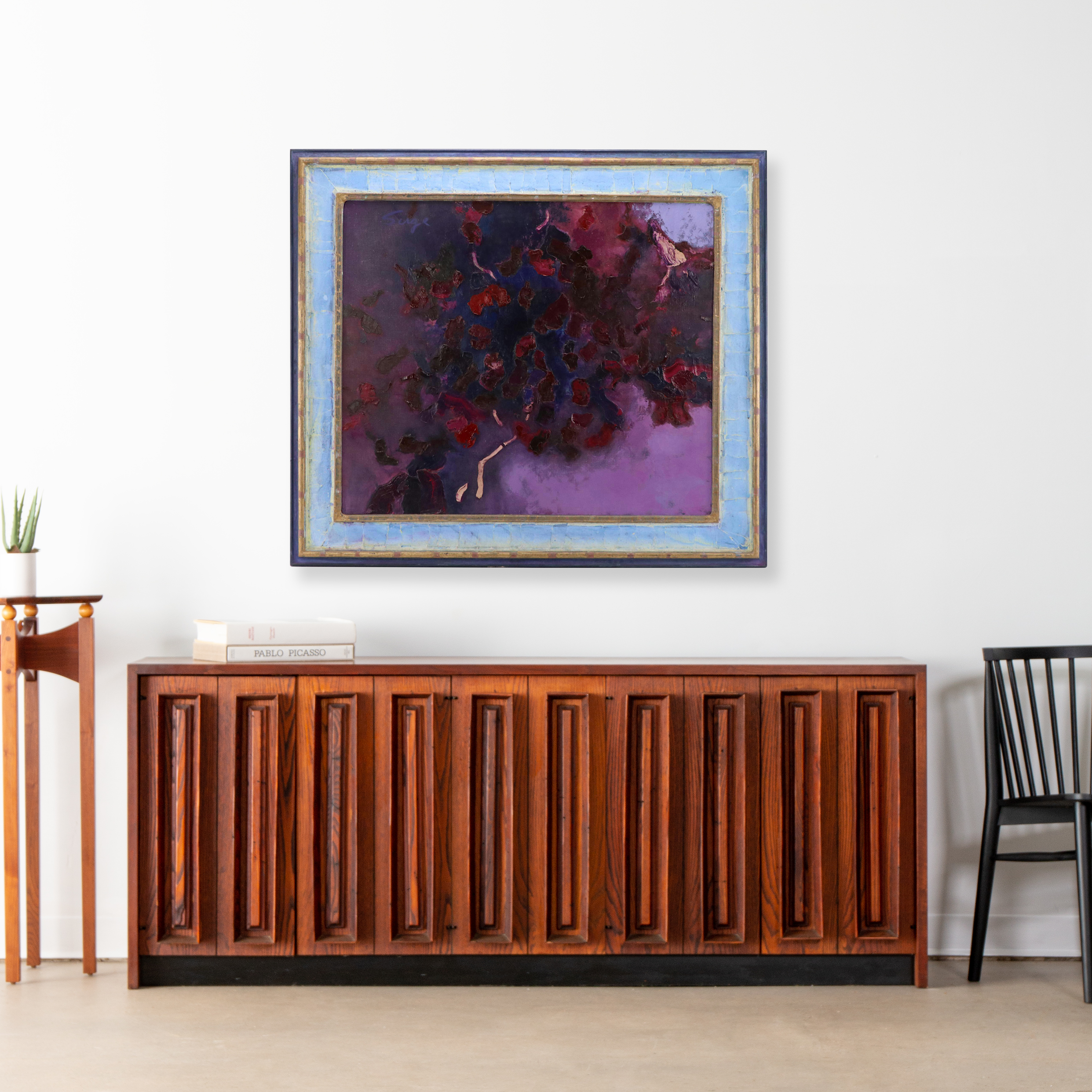 Walter Sorge Abstract Oil Painting "Fire Bush," 1994 | EBTH