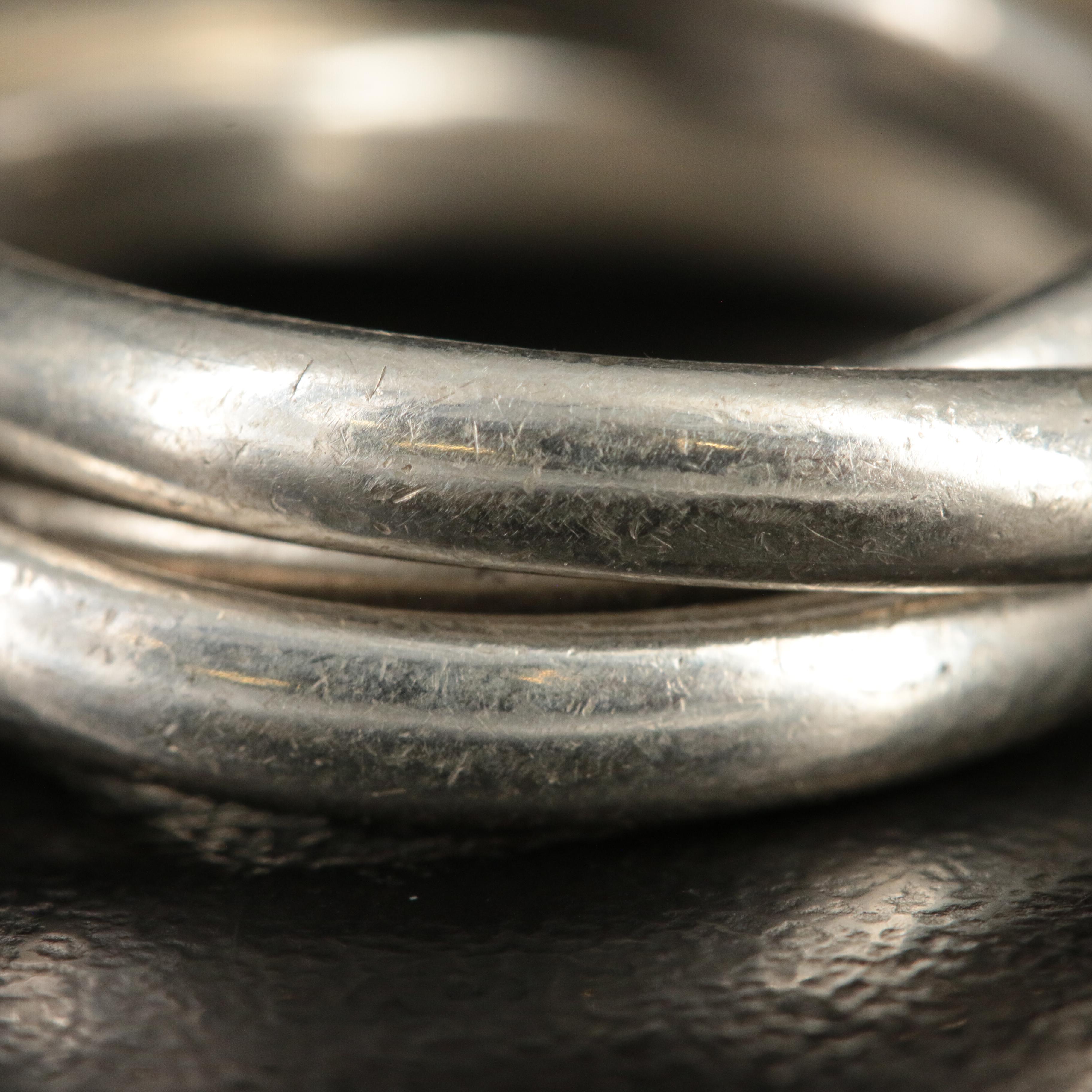 Tiffany & Co. Sterling Interlocking Bands Rolling Ring | EBTH