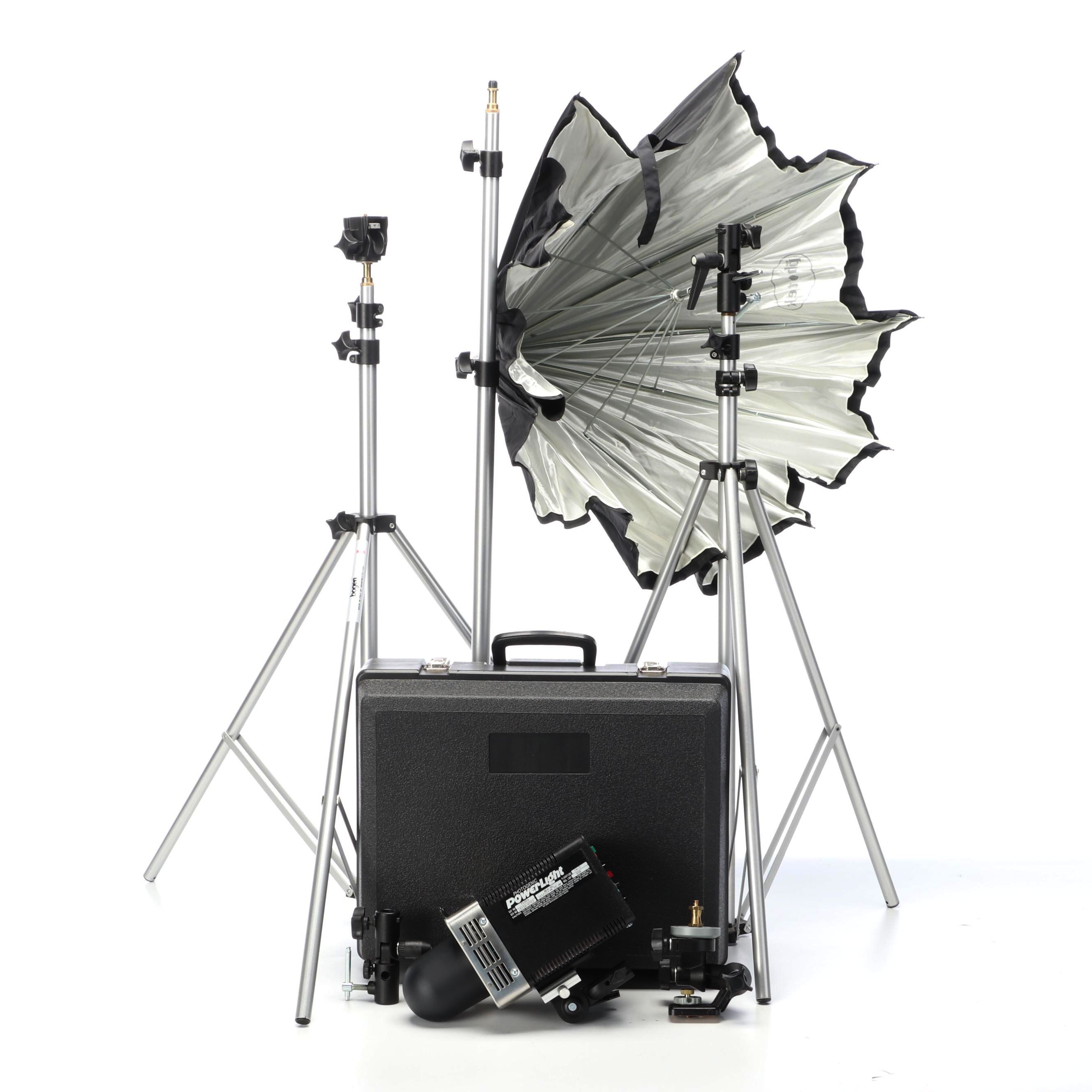 Photogenic Power Light with Manfroto Bogen Tripods, Case, and More | EBTH