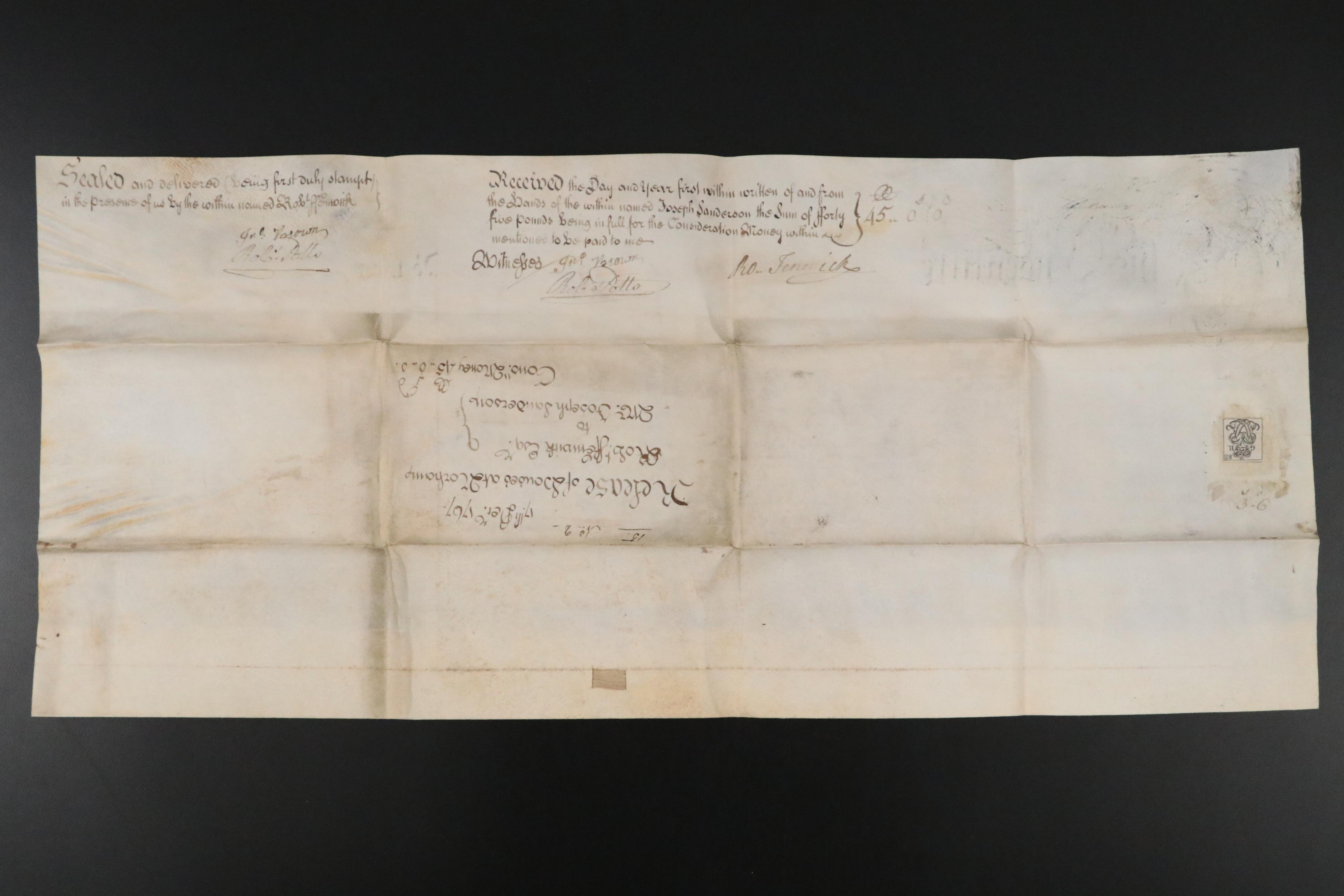 George III Period Land Indenture Document, Dated 1767 | EBTH