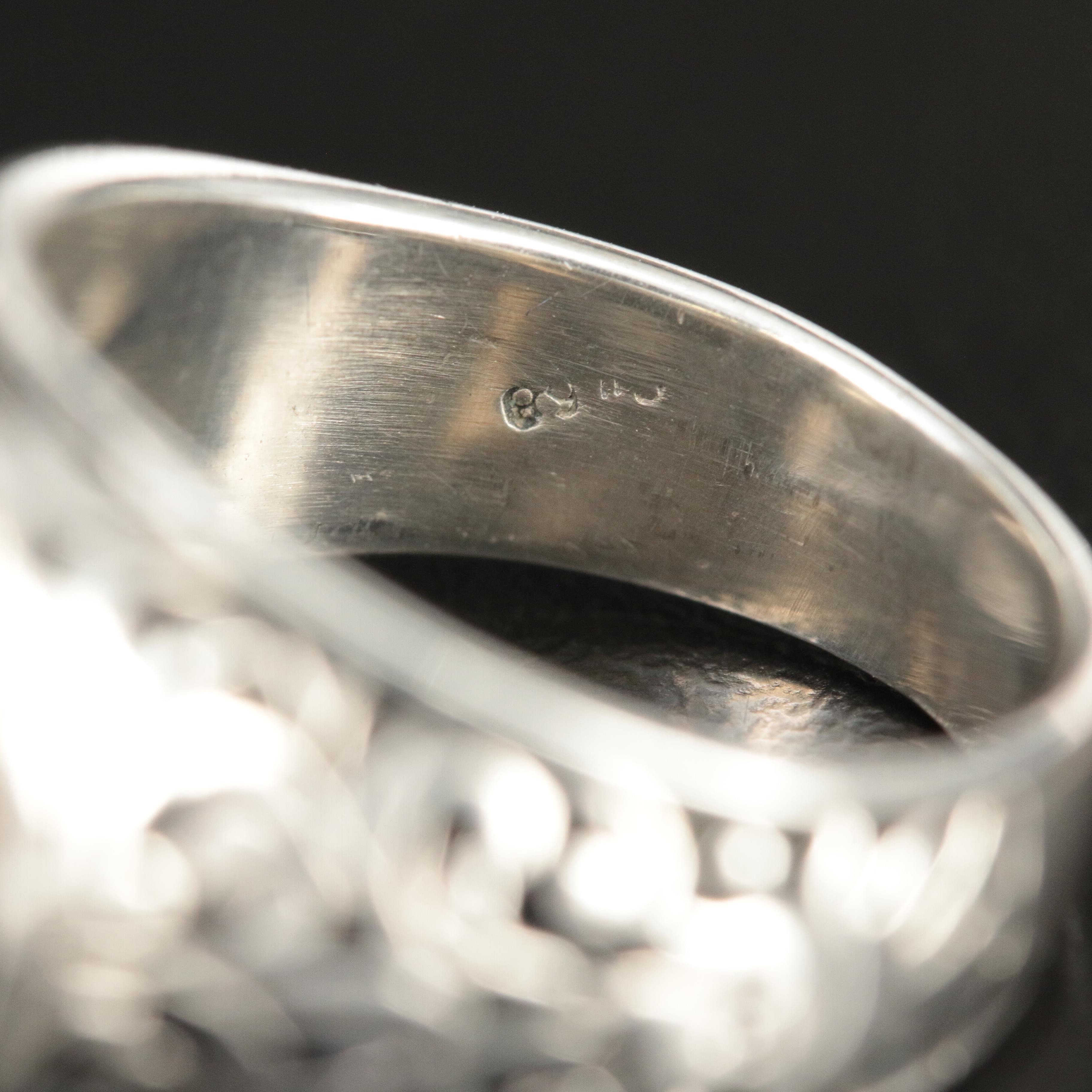 Konstantino Sterling and 18K Scrollwork Ring | EBTH