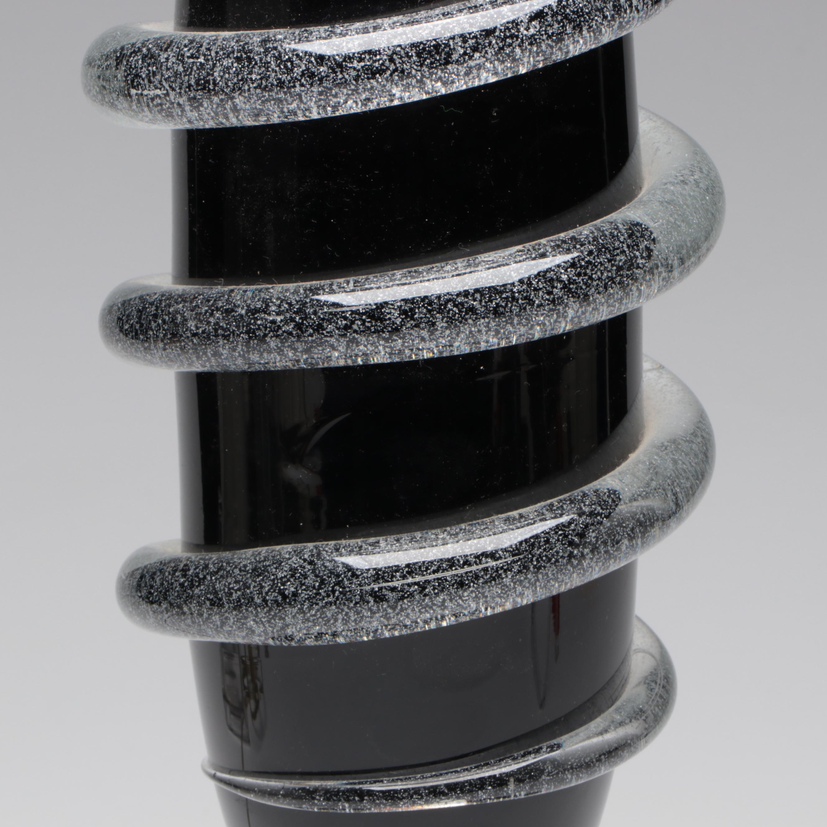 Meredith Wenzel for Glass City Blues Blown Glass Table Lamp | EBTH