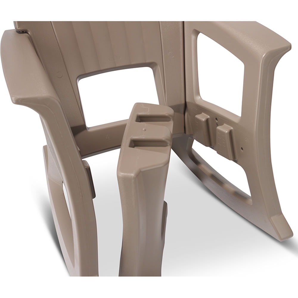 Taupe Outdoor Patio Rocking Chair | EBTH