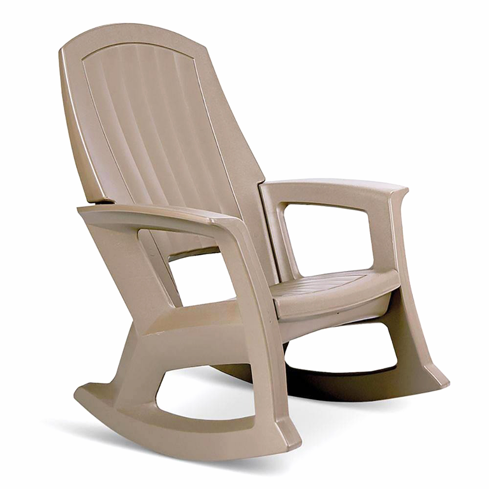 Taupe Outdoor Patio Rocking Chair | EBTH