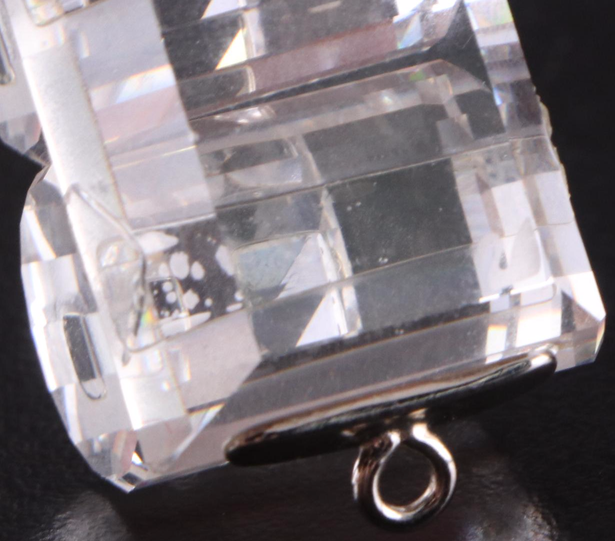 Swarovski Crystal Train Figurines with Mirror Track Base, Late 20th ...