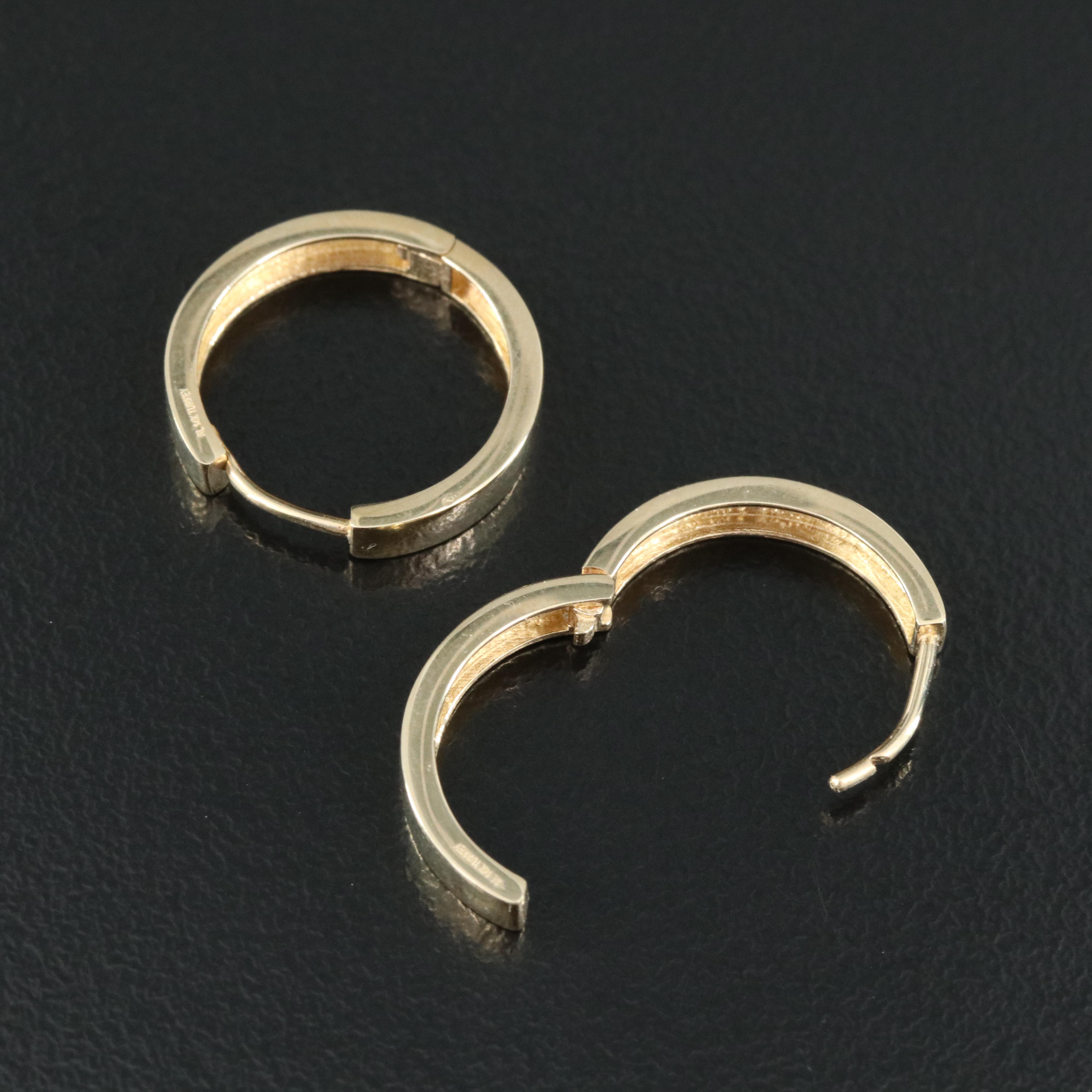 14K Hinged Hoops | EBTH