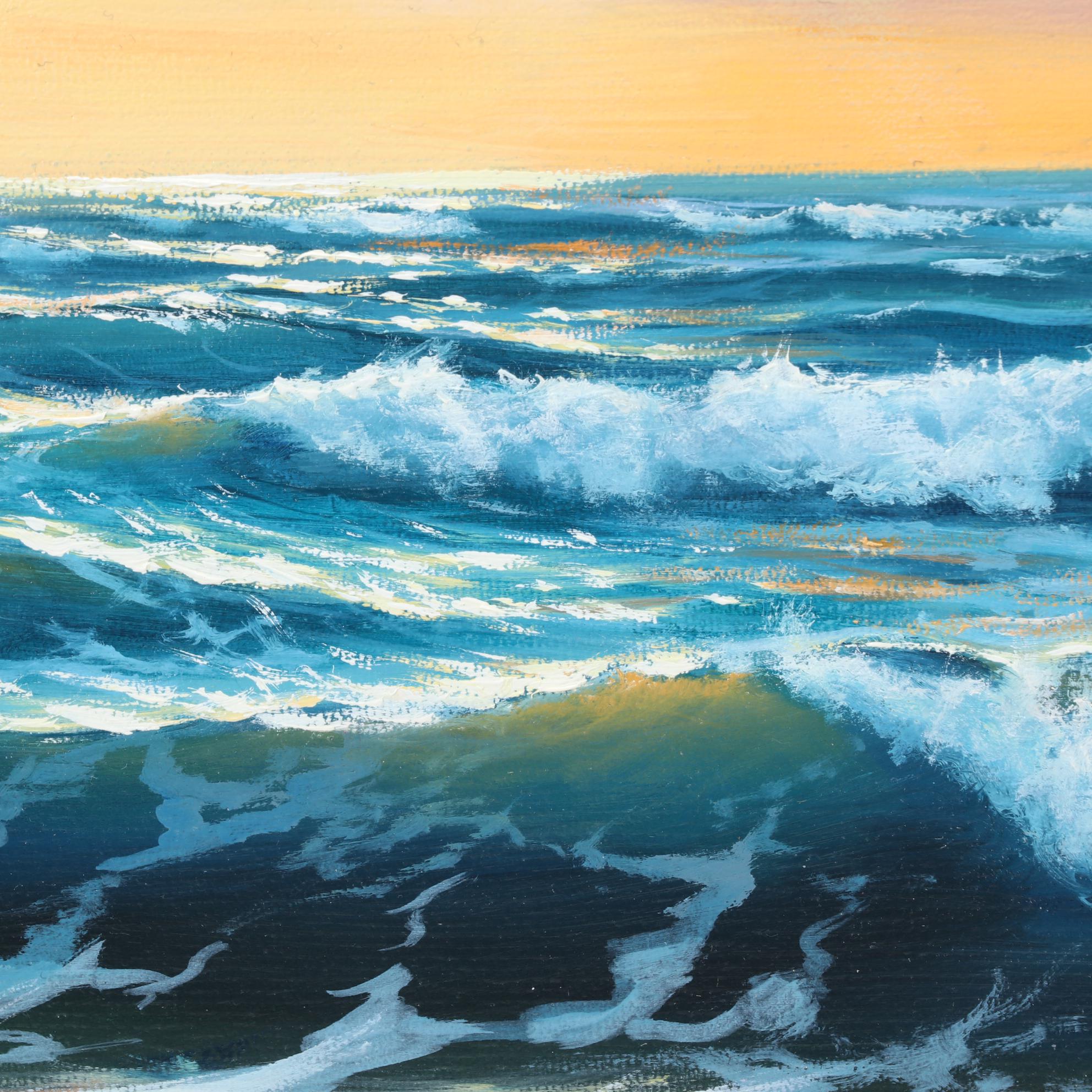 Jevgenijus Litvinas Coastal Landscape Oil Painting "Sunrays," 2021 | EBTH