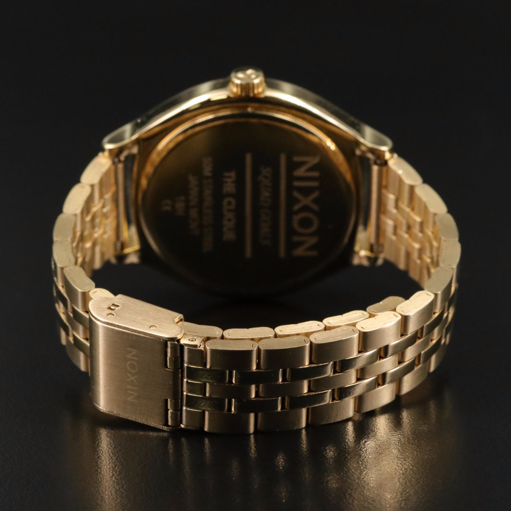 Nixon Gold Clique Quartz Watch with Box | Everything But The House