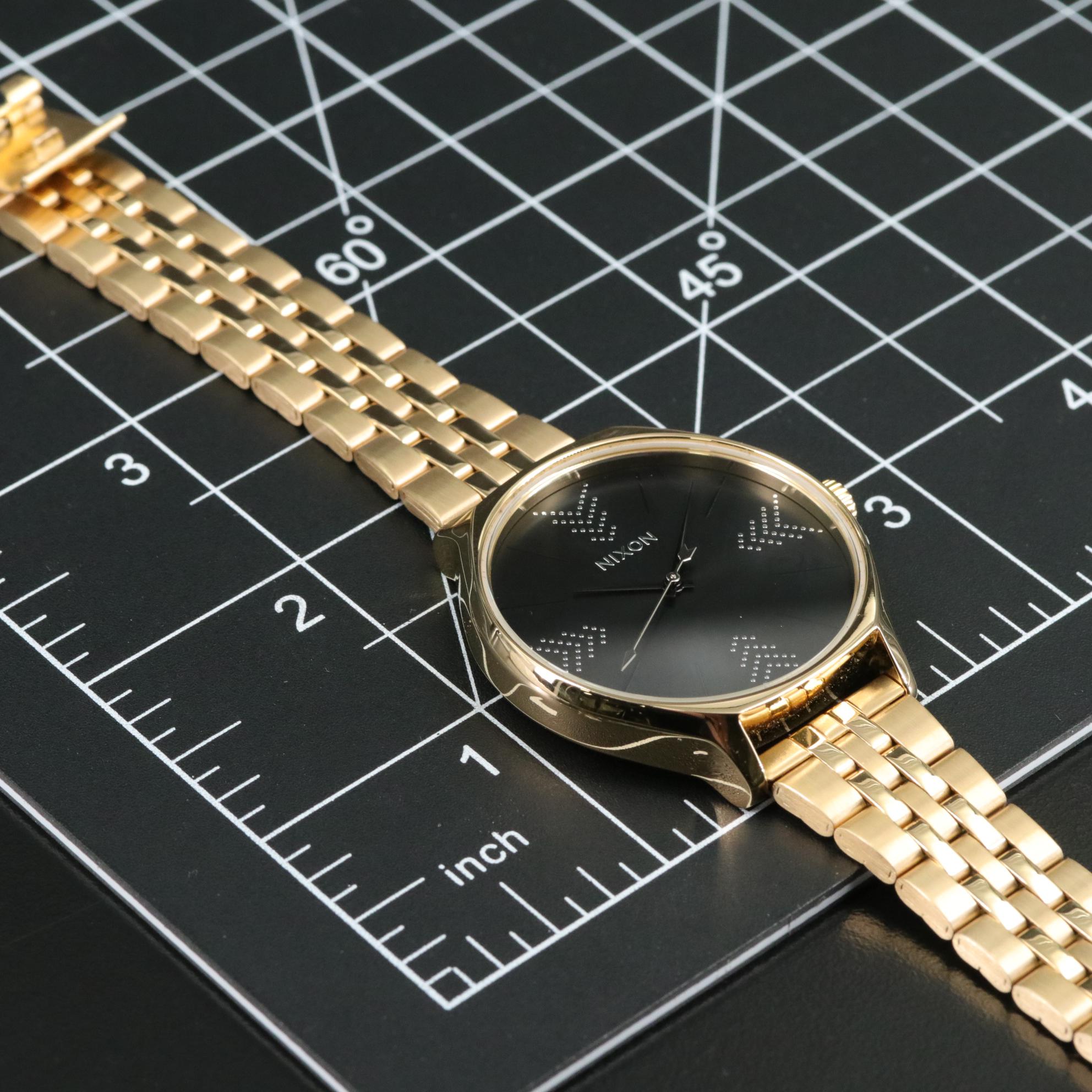 Nixon Gold Clique Quartz Watch with Box | Everything But The House