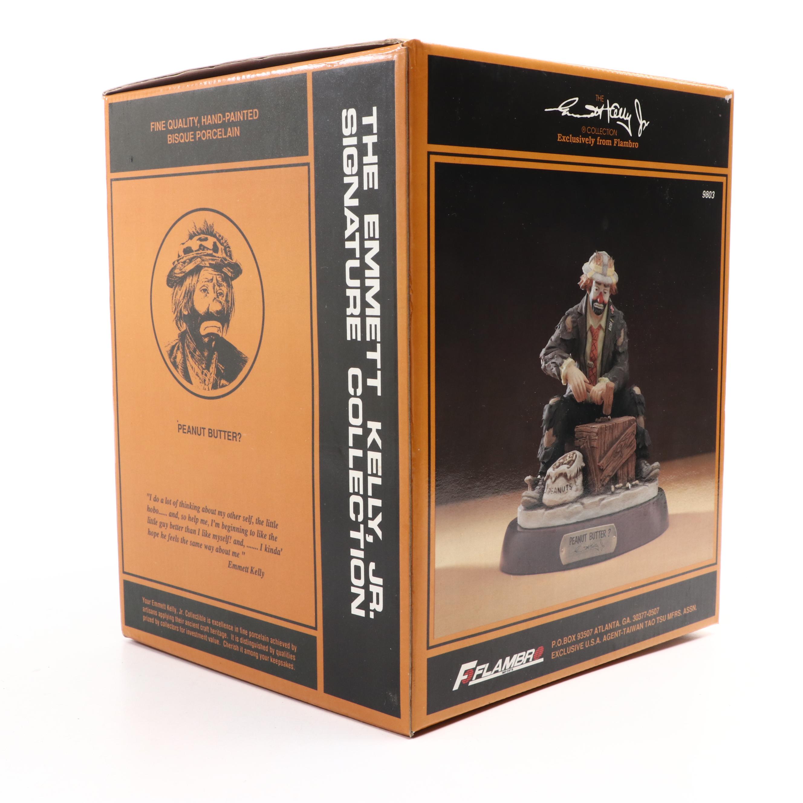 Emmett Kelly Jr. Limited Edition Bisque Figurine with Other Ceramic ...