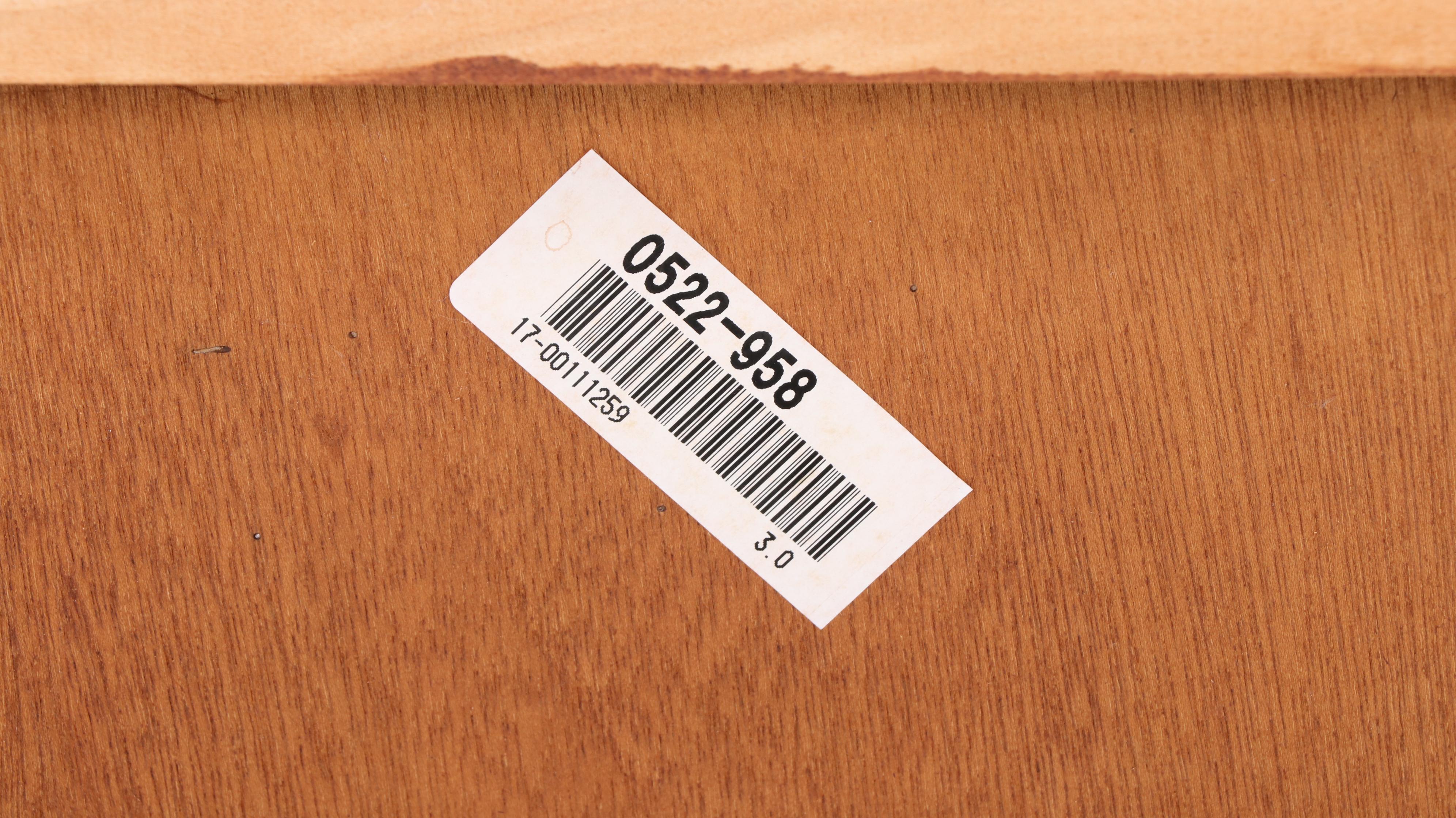 American Primitive Style Maple and Cherrywood Three-Drawer Vitrine ...