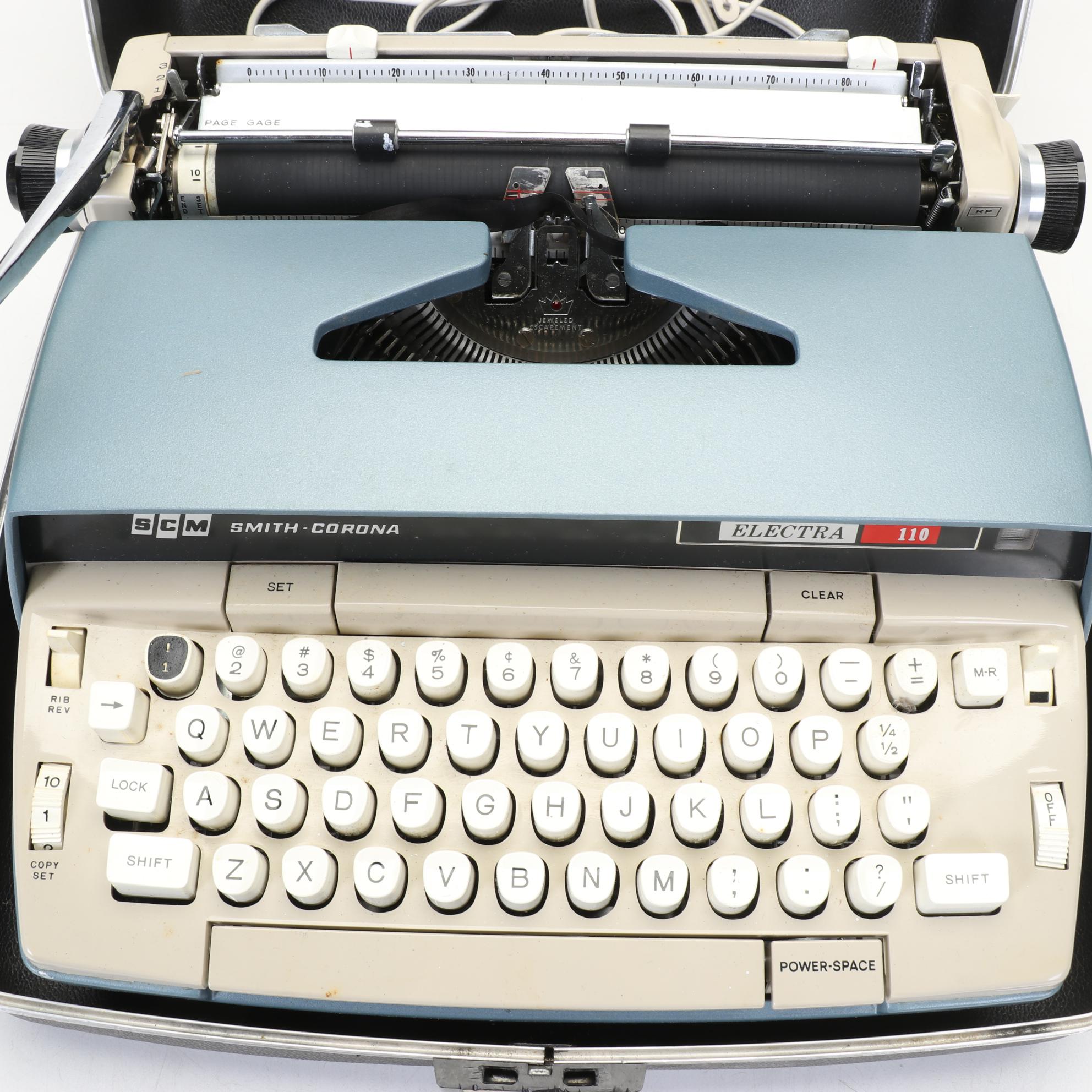 Smith-Corona Electra 110 Portable Typewriter, Late 20th Century | EBTH