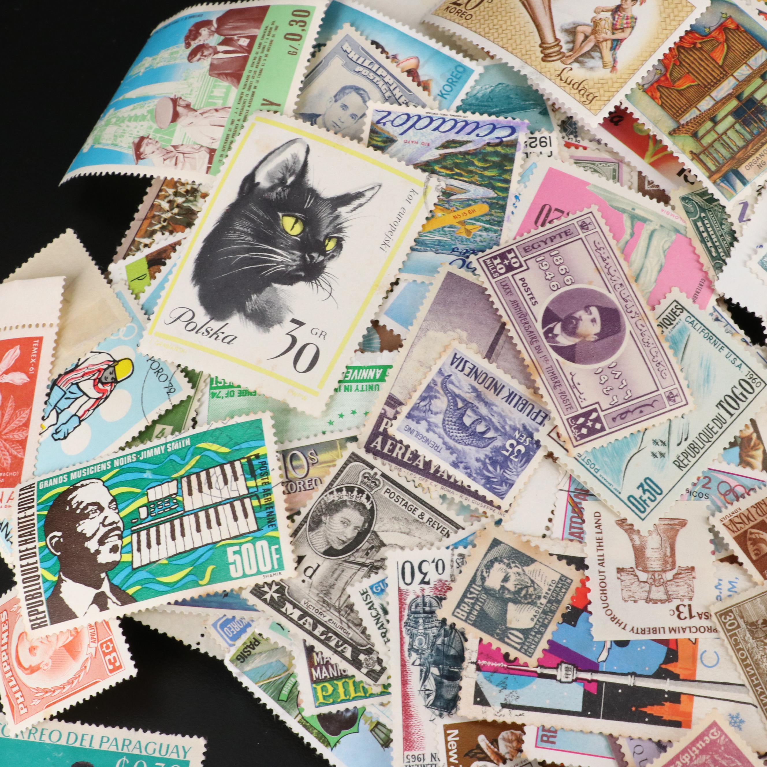 Large Assortment of U.S. and Foreign Postage Stamps | EBTH