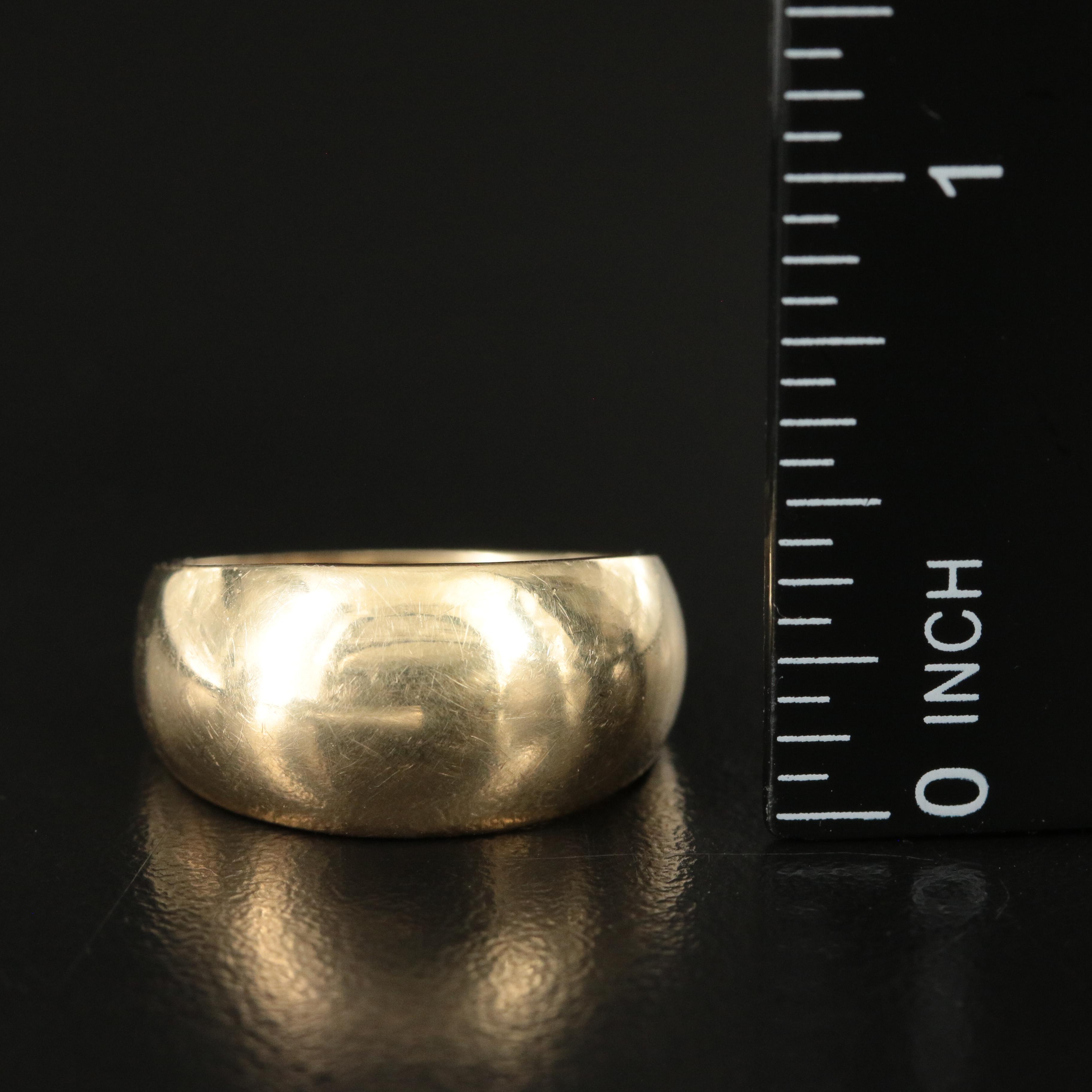 14K Tapered Dome Band | EBTH