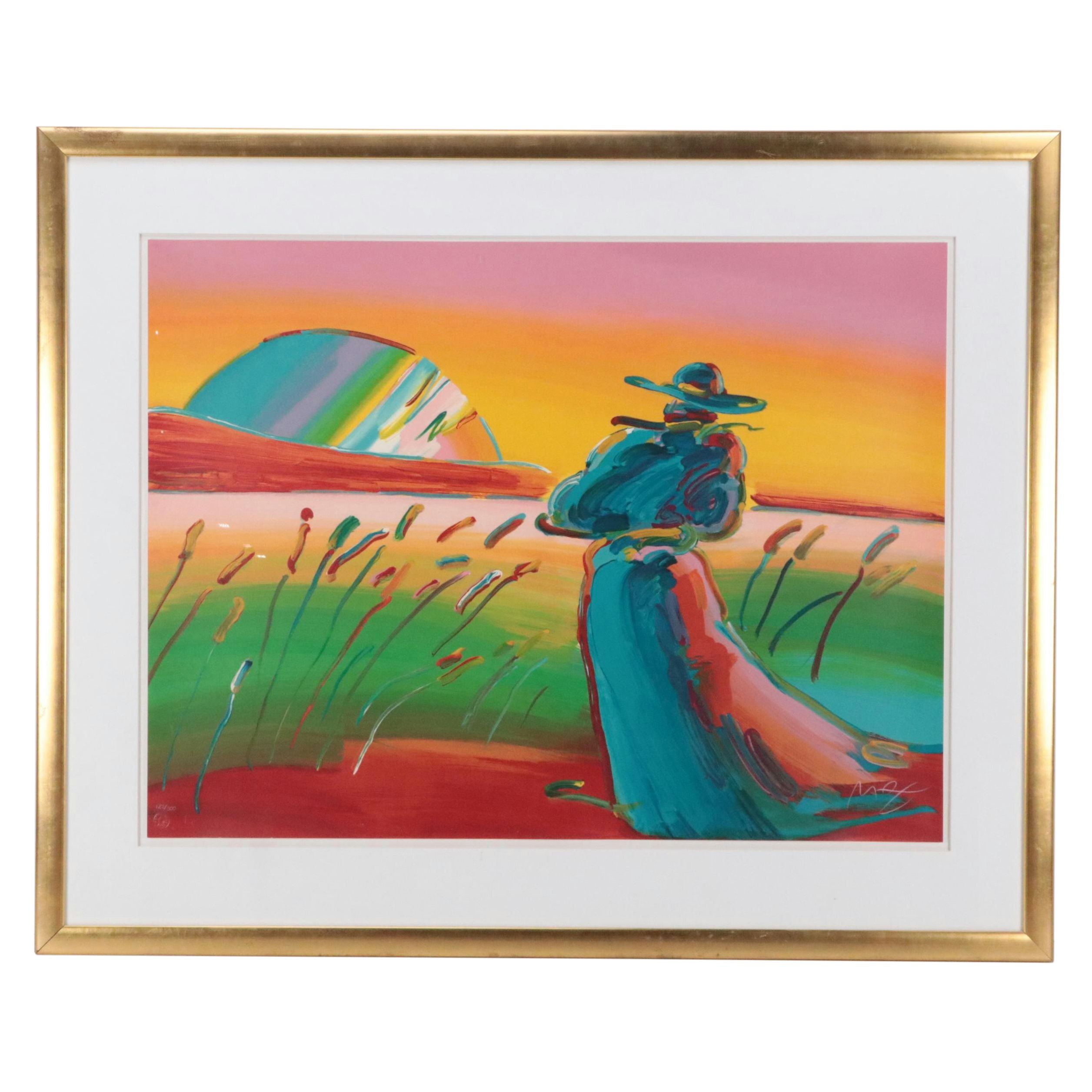 Peter Max Serigraph "Walking in Reeds II," 1992 | EBTH
