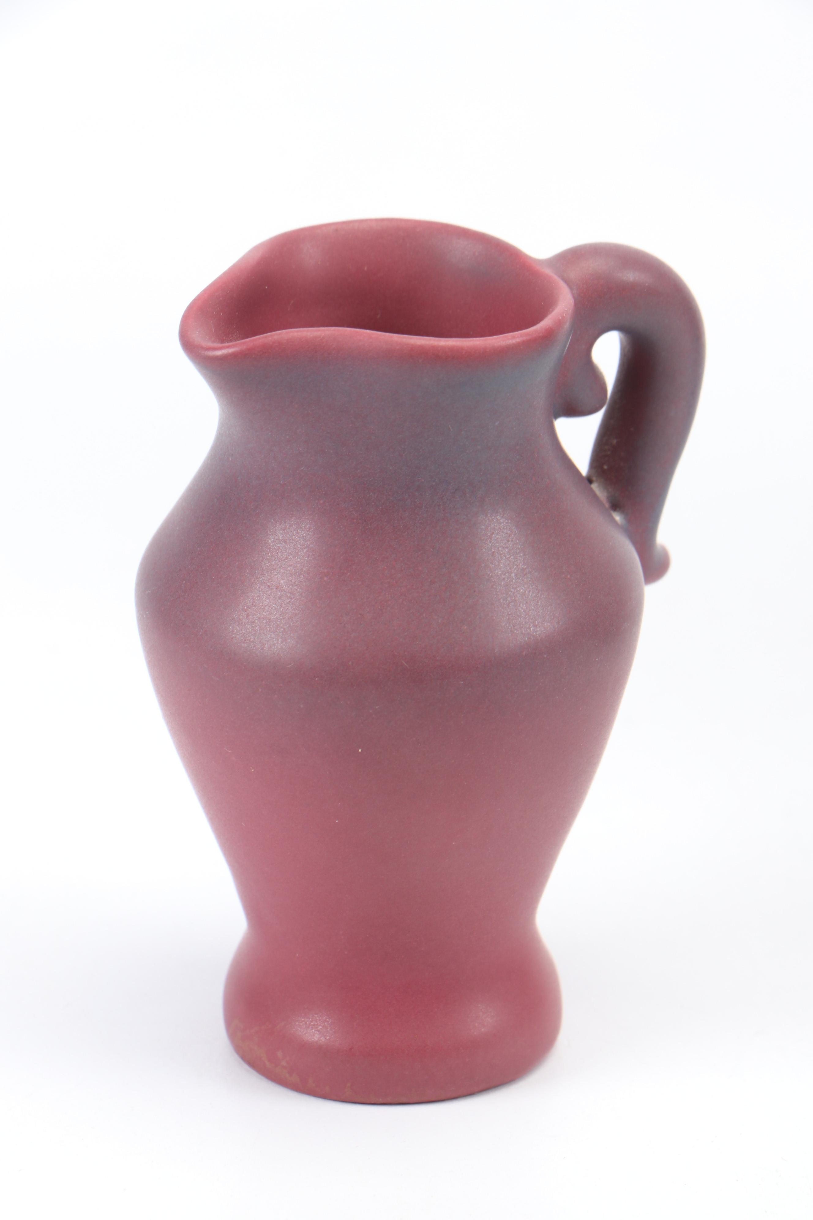 Van Briggle Pottery Mulberry Ceramic Pitcher and Mini Pitcher | EBTH