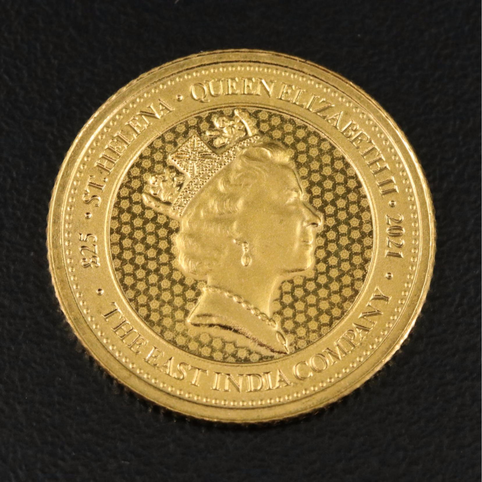 2021 St. Helena 25-Pound 1/4 Oz. Gold Guinea Bullion Coin | EBTH