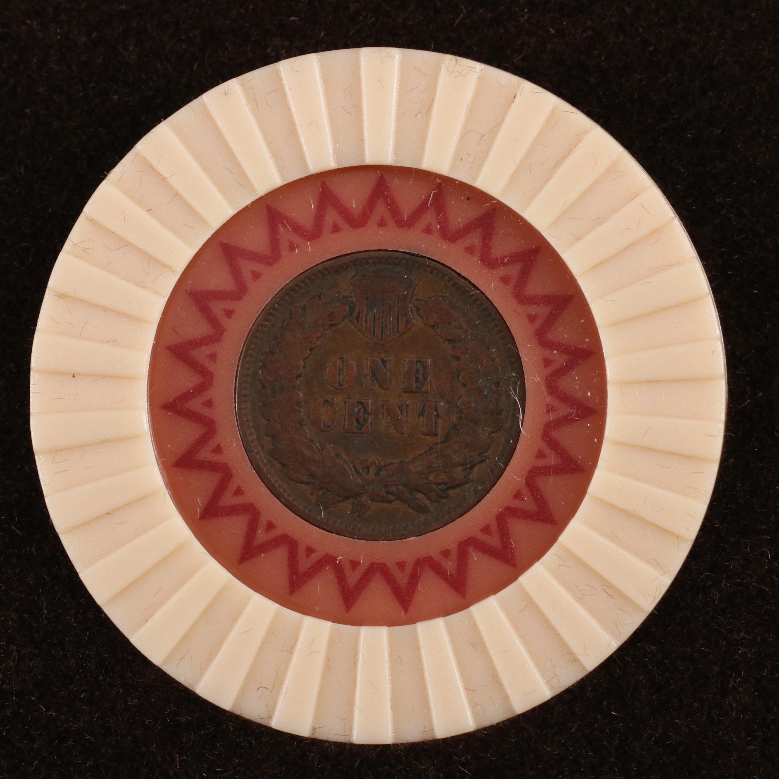 Indian Cent and Buffalo Nickel Checker Set with Custom Board | EBTH