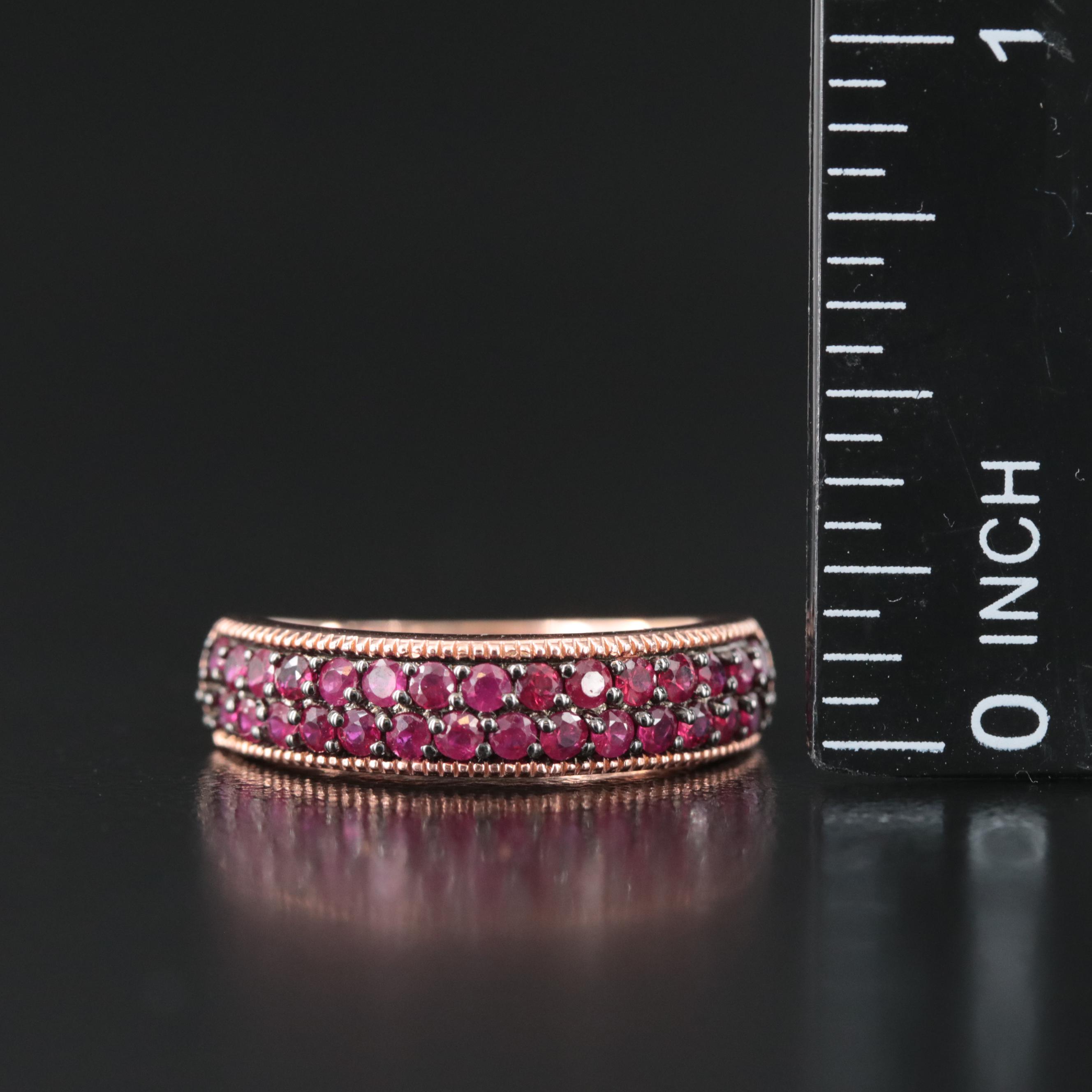 10K Rose Gold Ruby Ring | EBTH