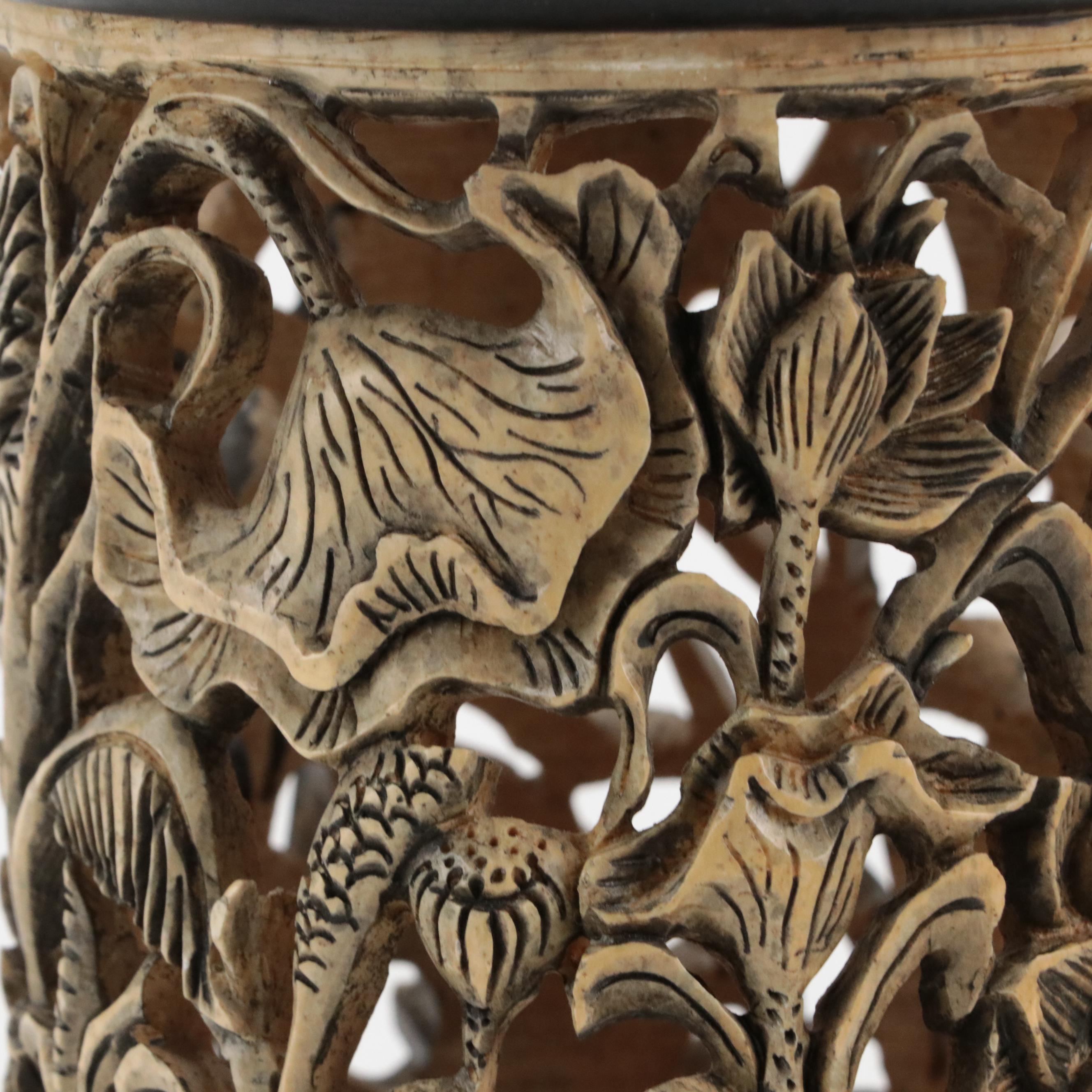 Chinese Carved Soapstone Cricket Cage | EBTH