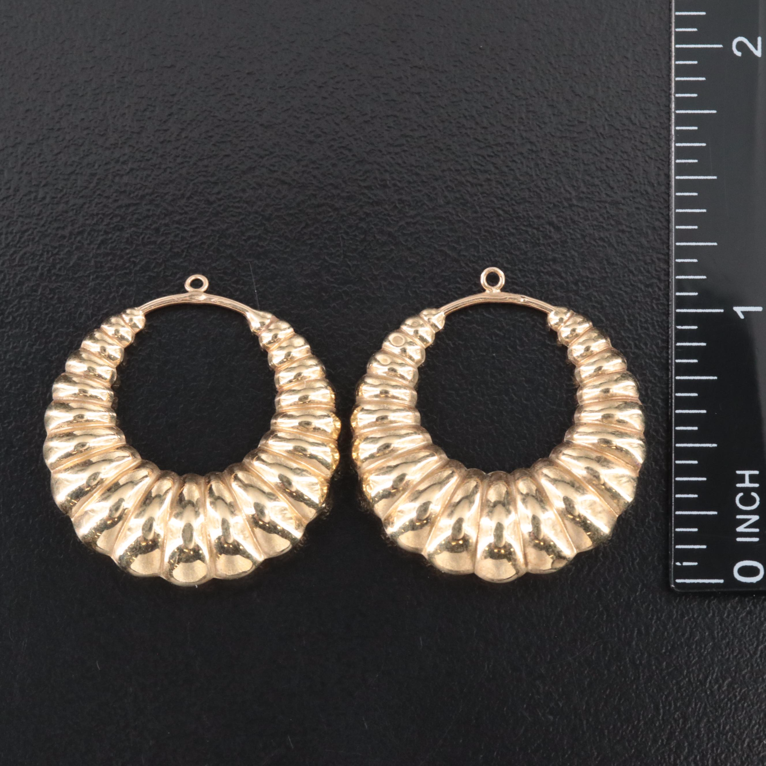 14K Fluted Earring Enhancers | EBTH