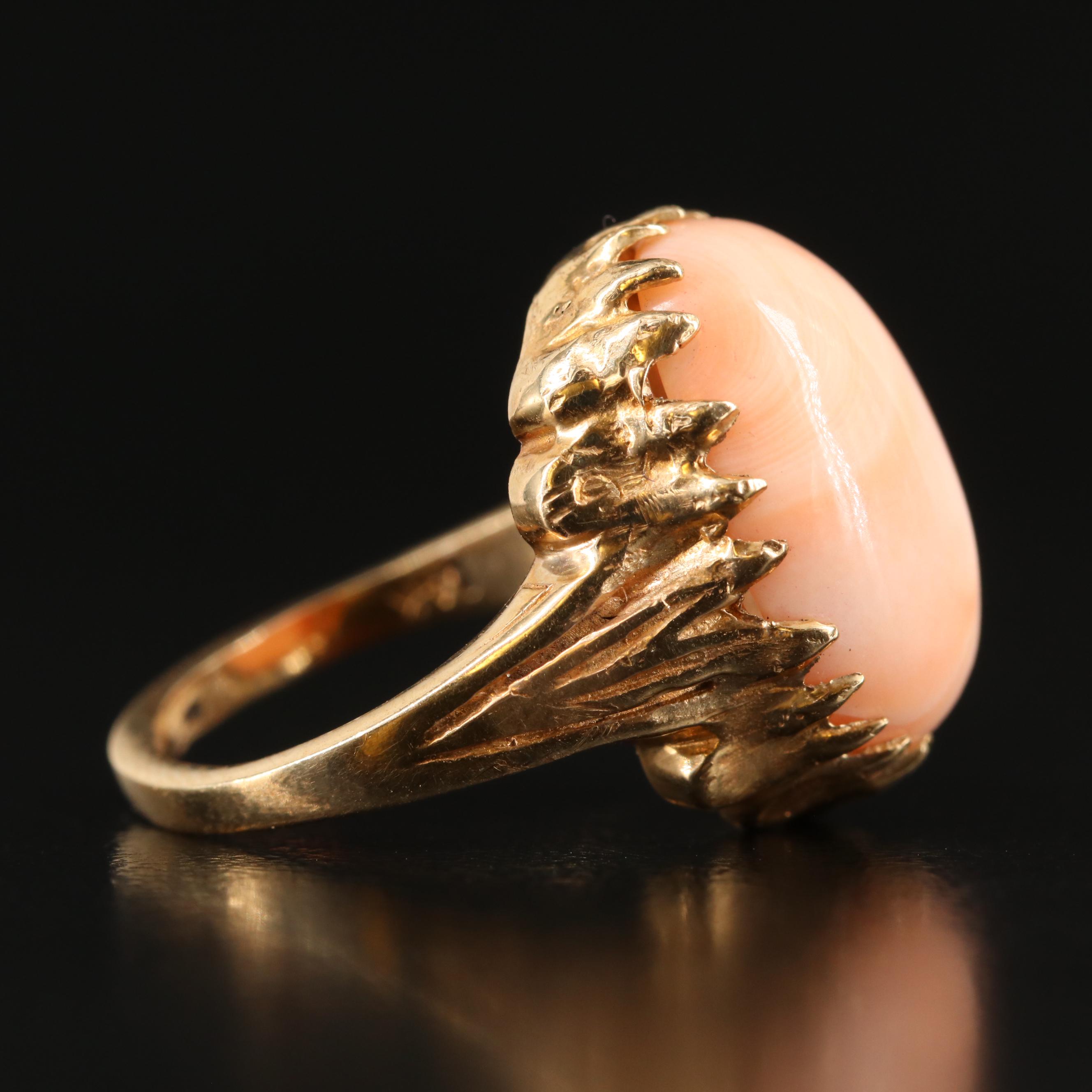 14K Coral Ring | EBTH