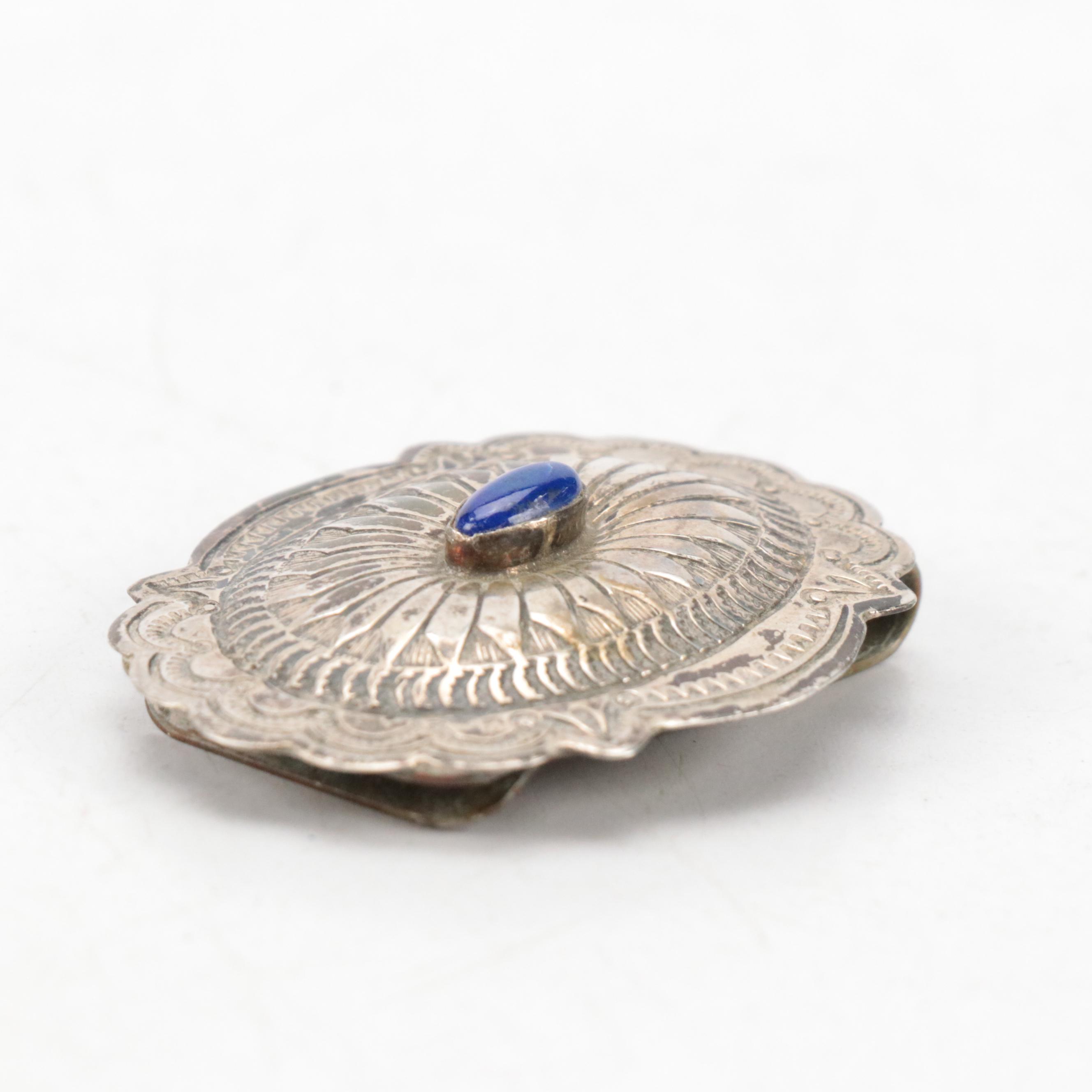 Southwestern Lapis Lazuli Cabochon Money Clip | EBTH