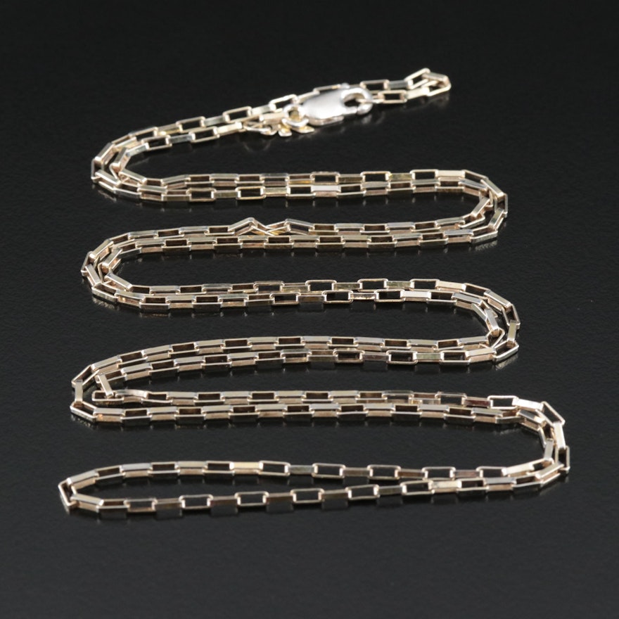 Sterling Chain Necklace Ebth