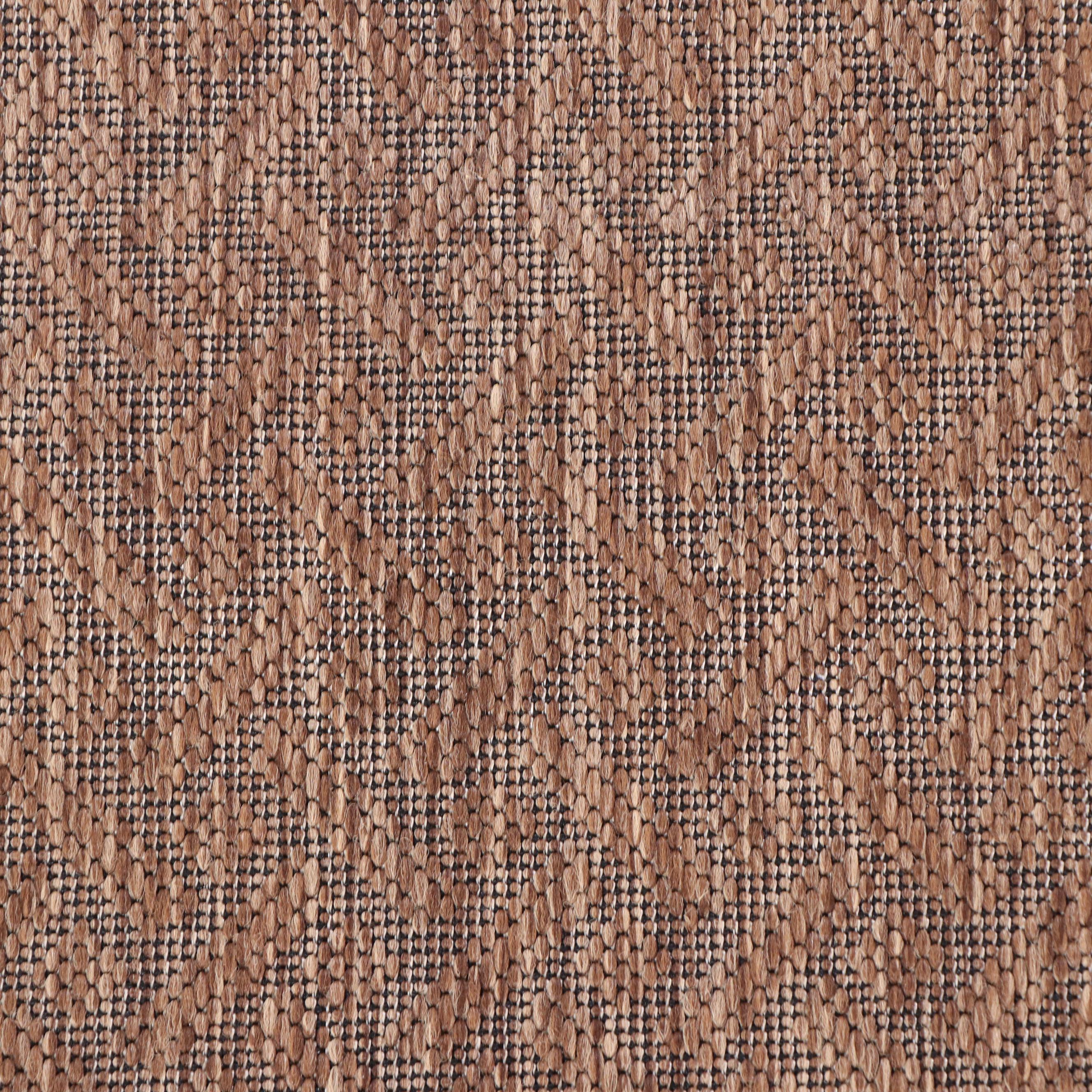 7'10 x 9'10 Machine Made Naple's Ace Border Havana Black Indoor/Outdoor ...