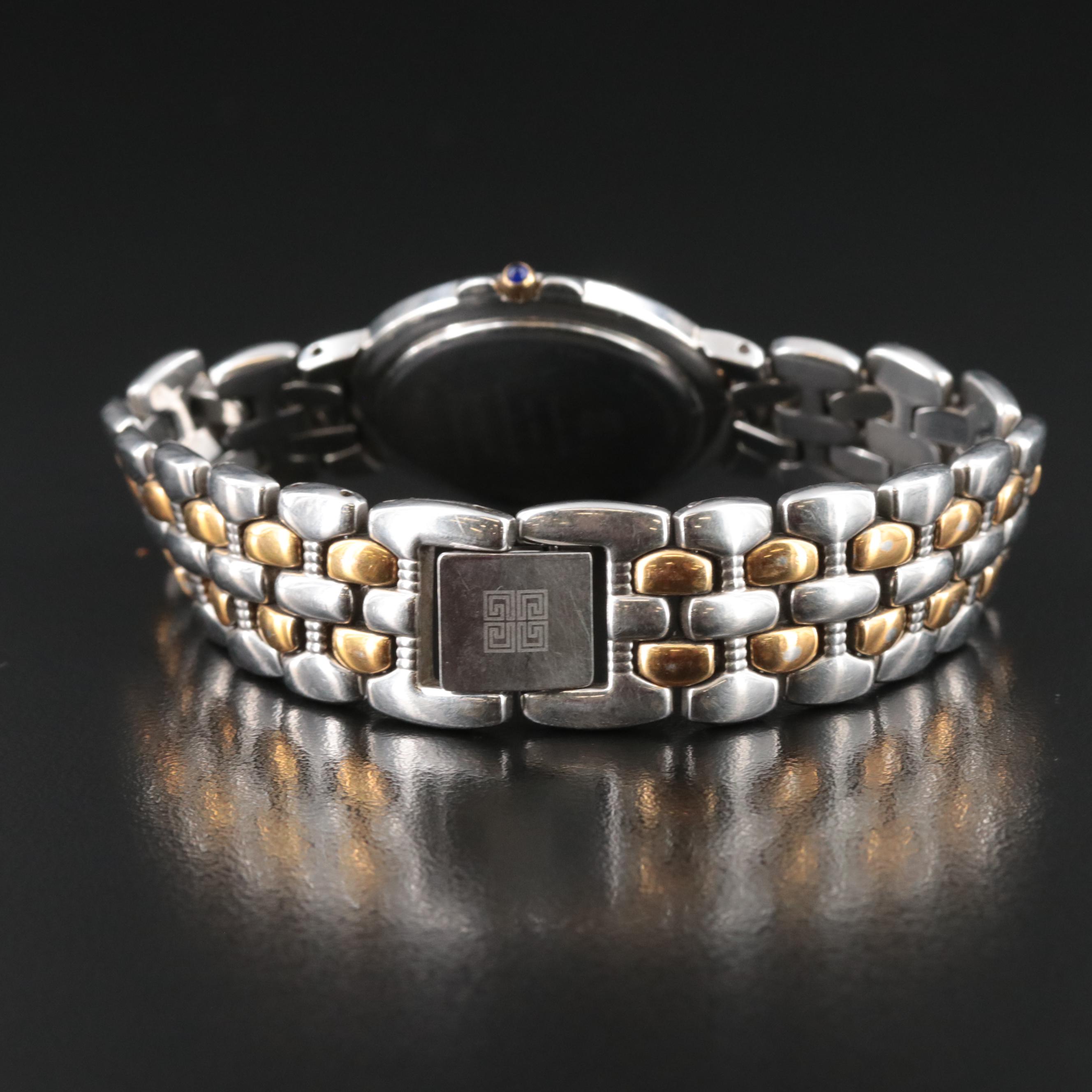 Givenchy Chenonceaux Stainless Steel and Gold Plate Blue Dial ...