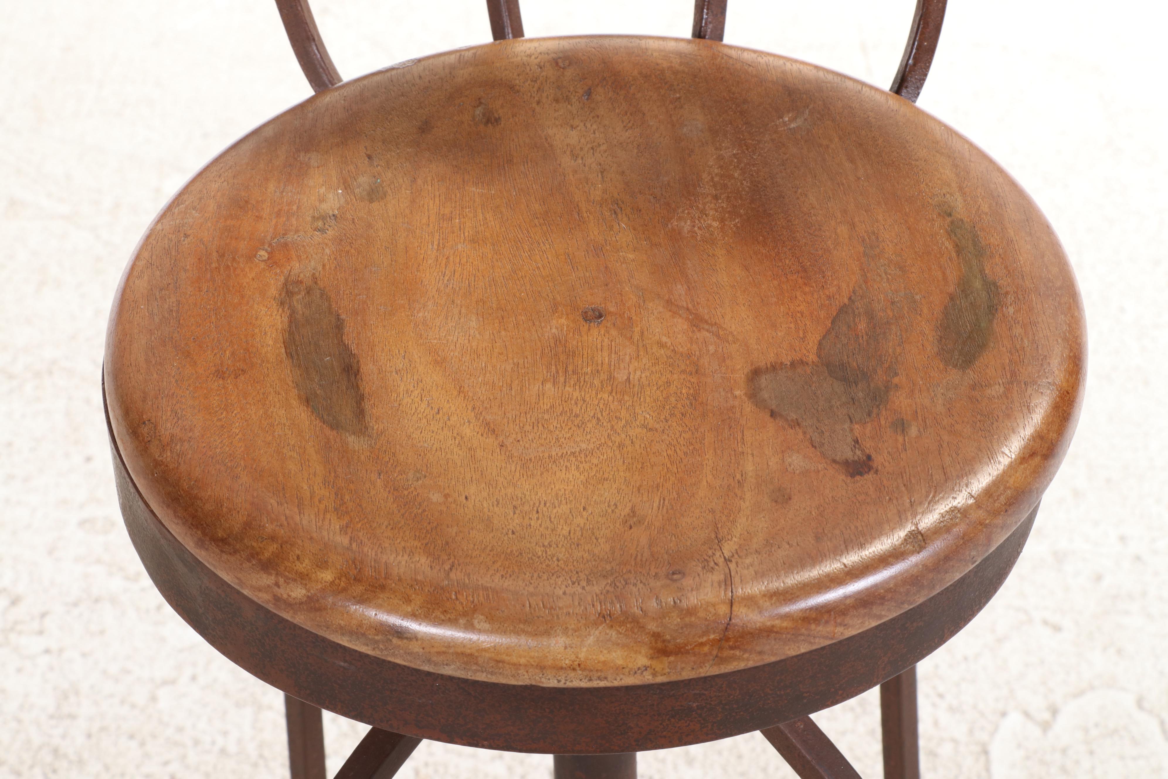 Industrial Style Iron and Wood Bar Table and Stools | Everything But ...