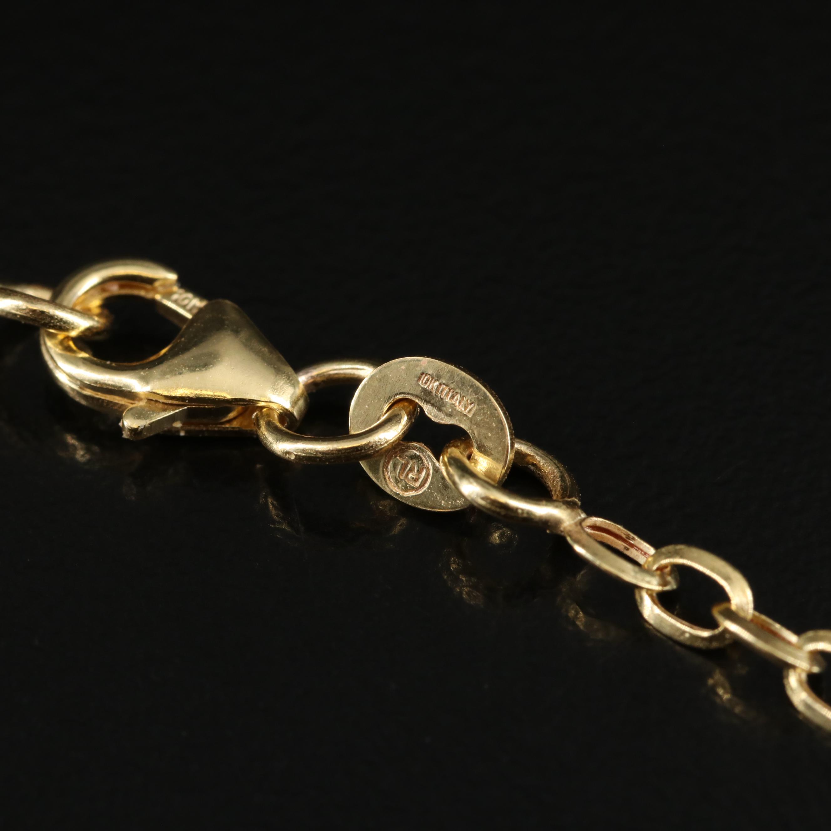 10K Rolo Link Necklace | EBTH