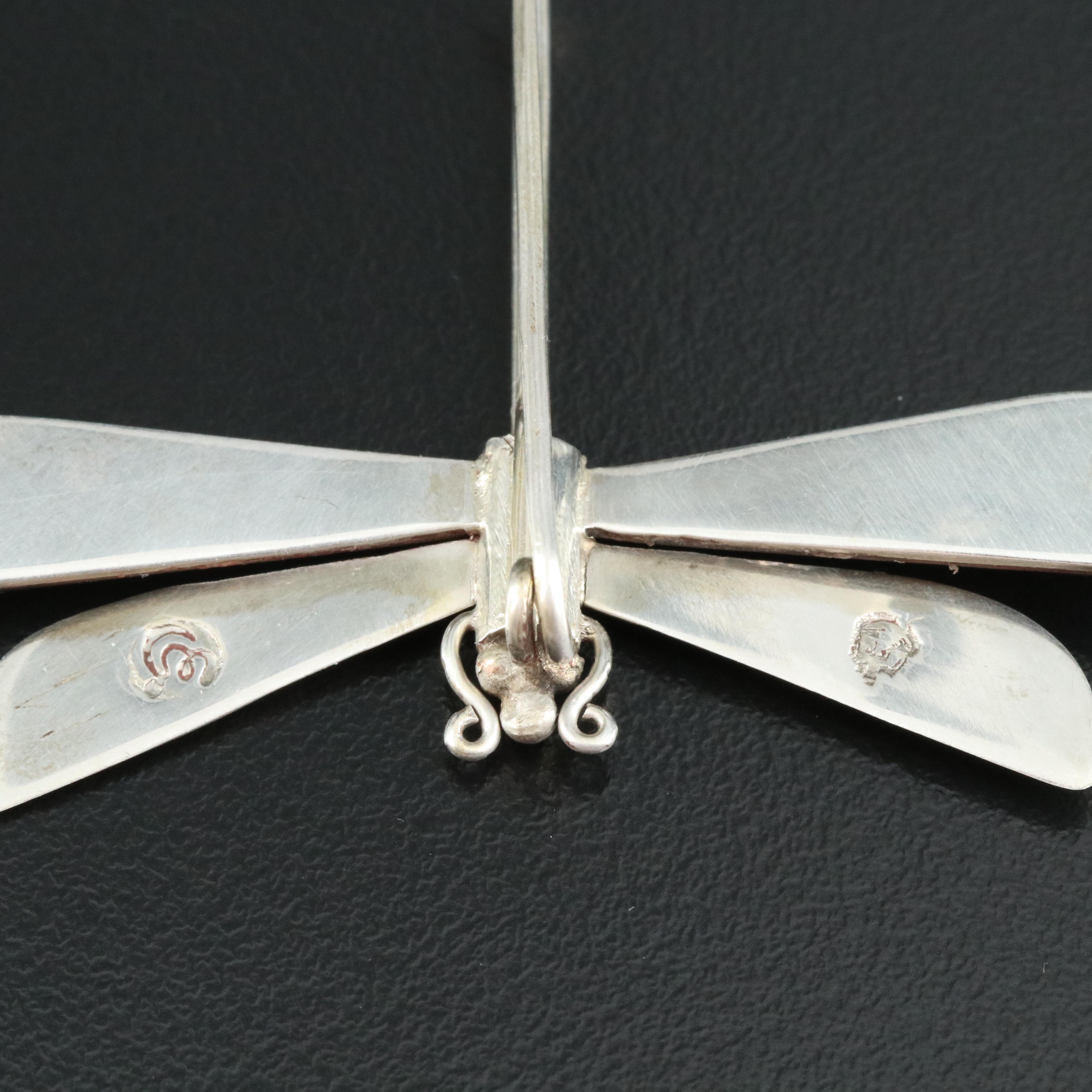 1960s Mexican William Spratling Sterling Tortoise Shell Dragonfly Pins ...