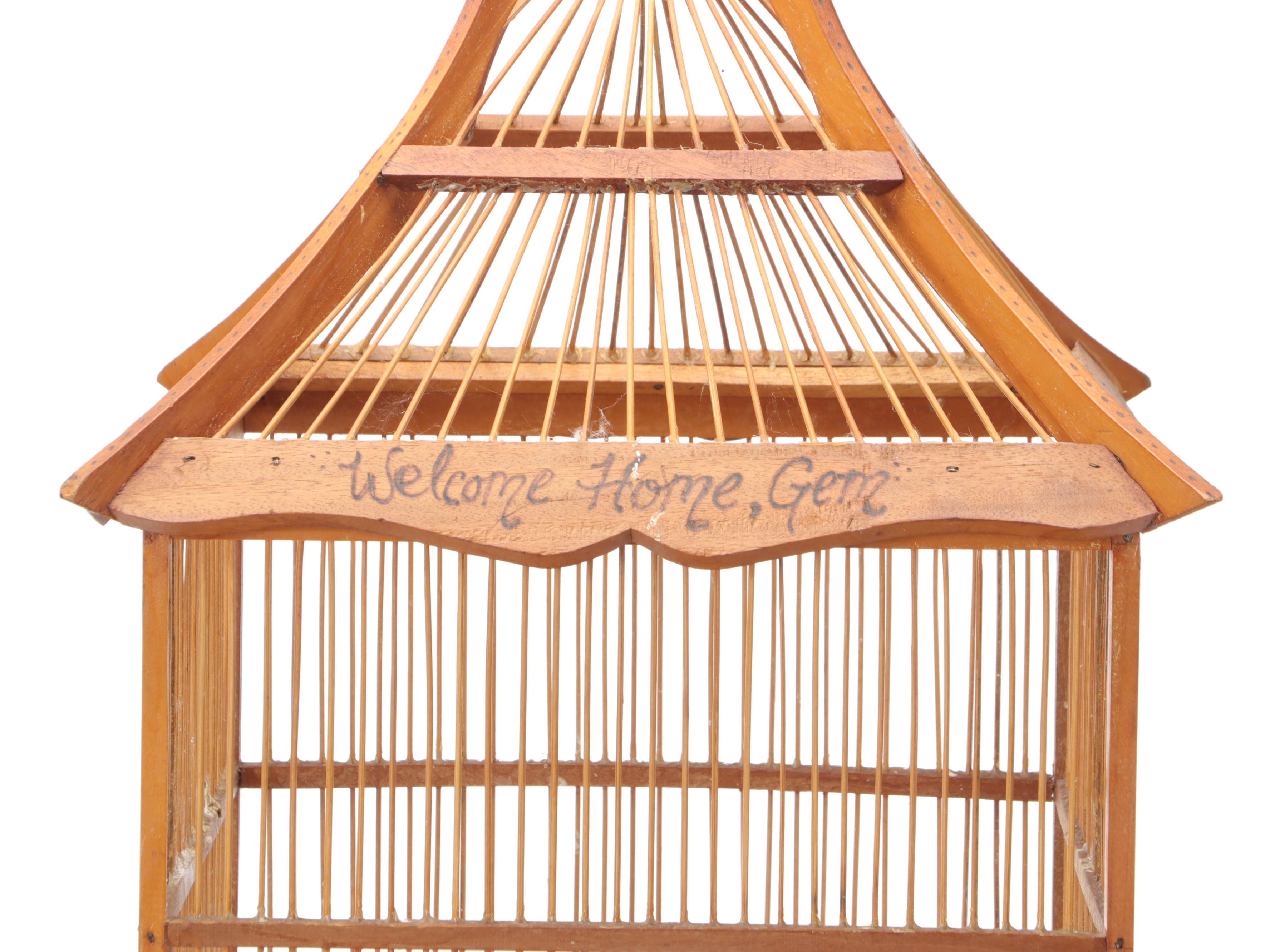Victorian Style Wood Dowel Birdcage, 20th Century | EBTH