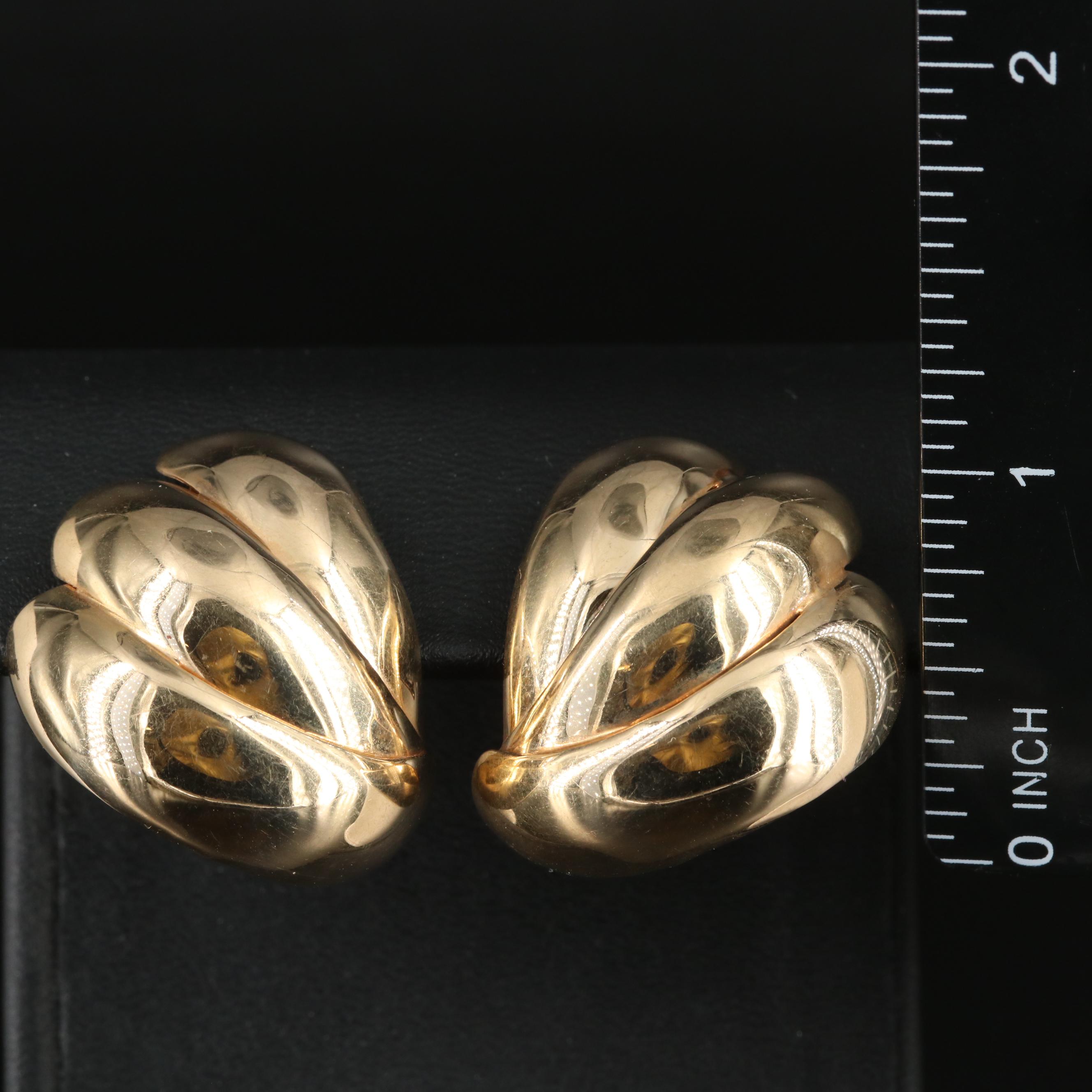 14K Fan Earrings | EBTH