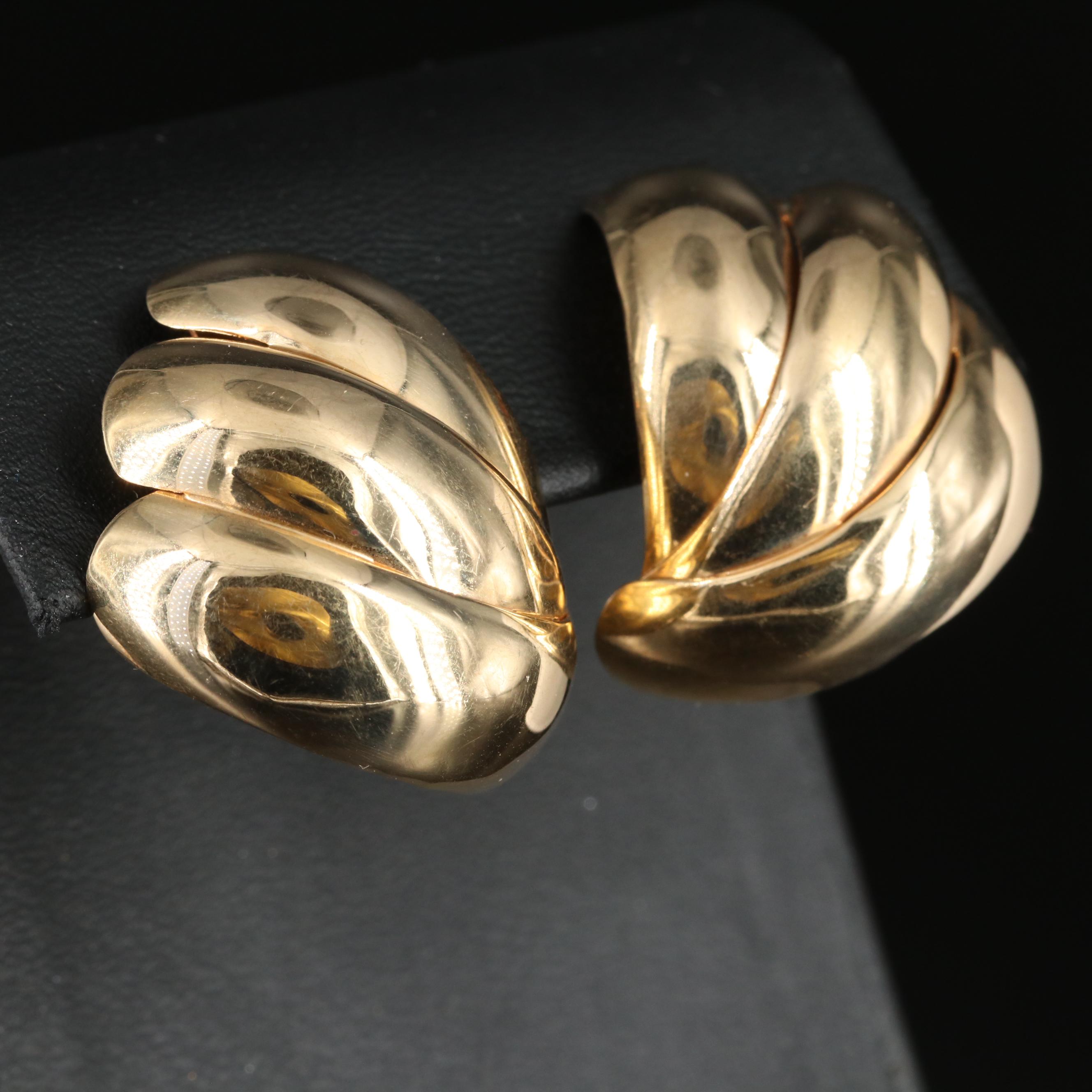 14K Fan Earrings | EBTH