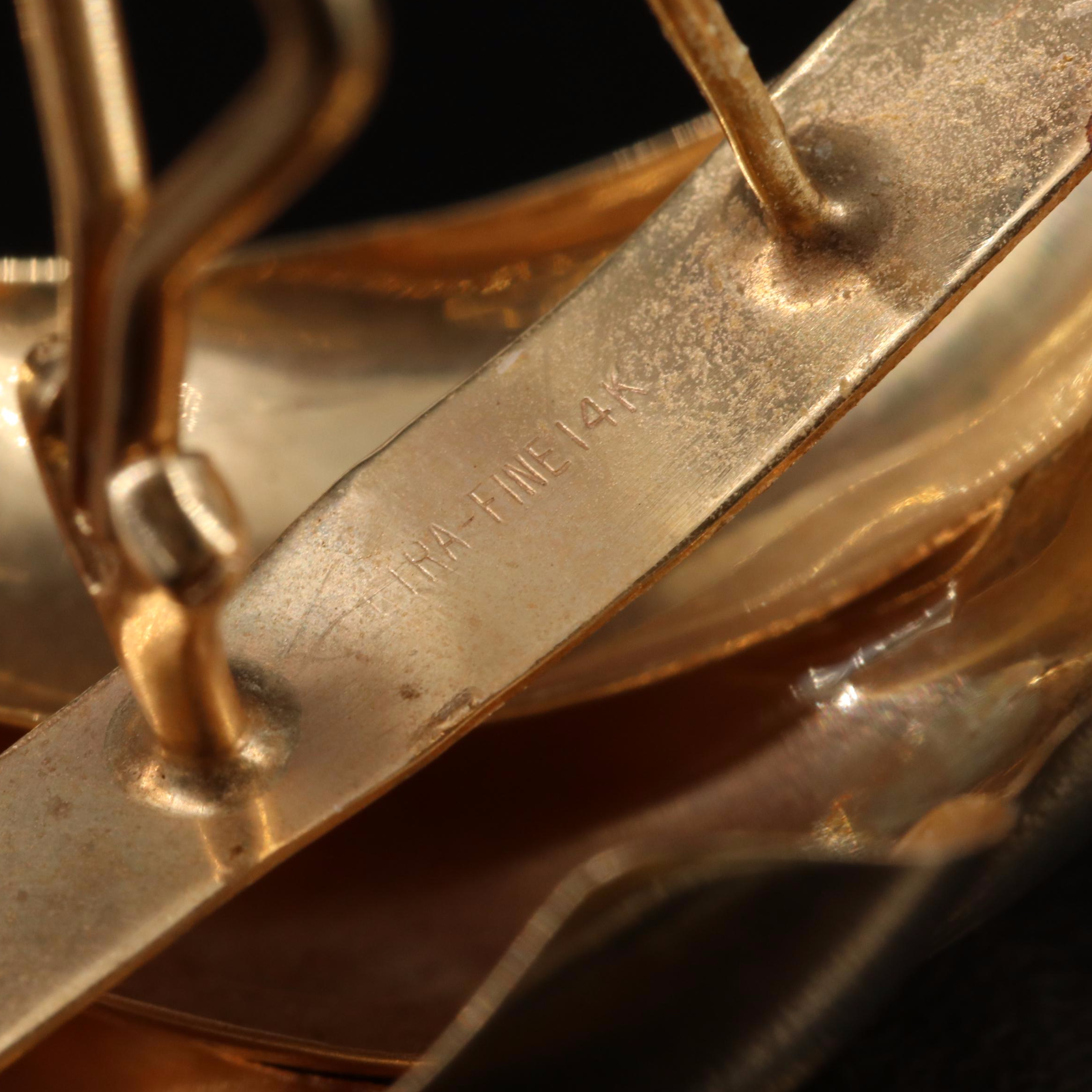 14K Fan Earrings | EBTH