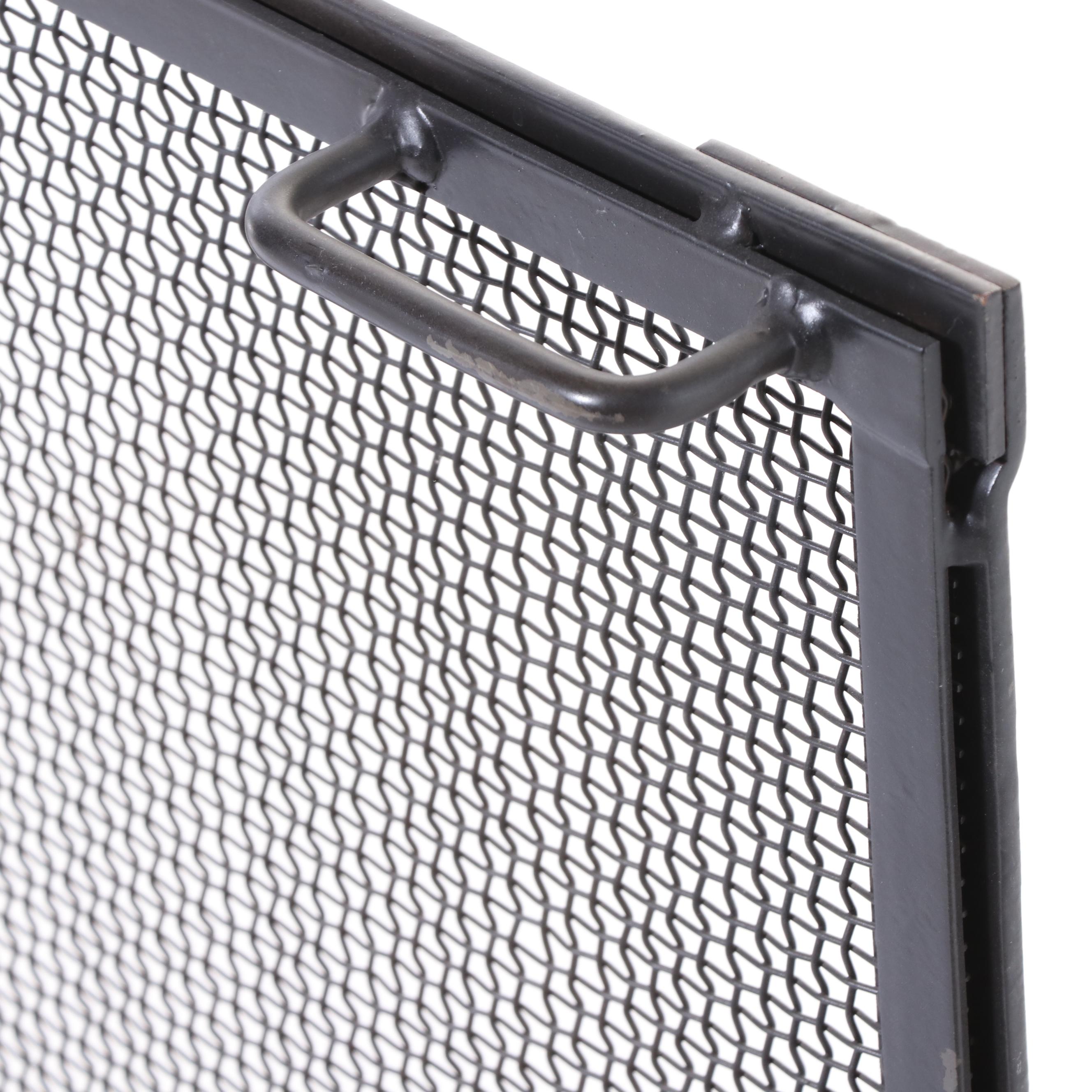 Restoration Hardware Metal Mesh Fireplace Screen | EBTH