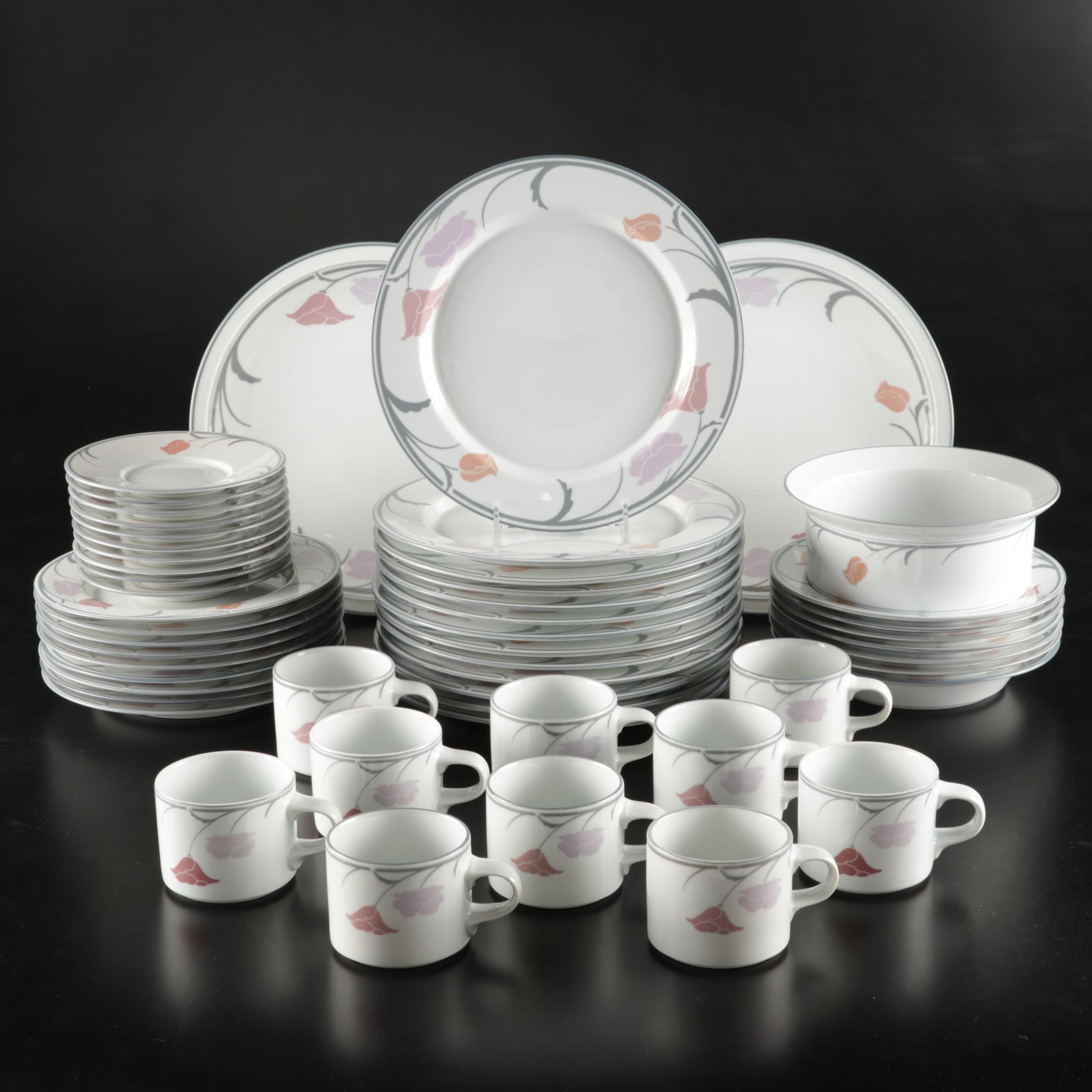 Dansk "Belles Fleurs Gray" Dinnerware, Late 20th Century | EBTH