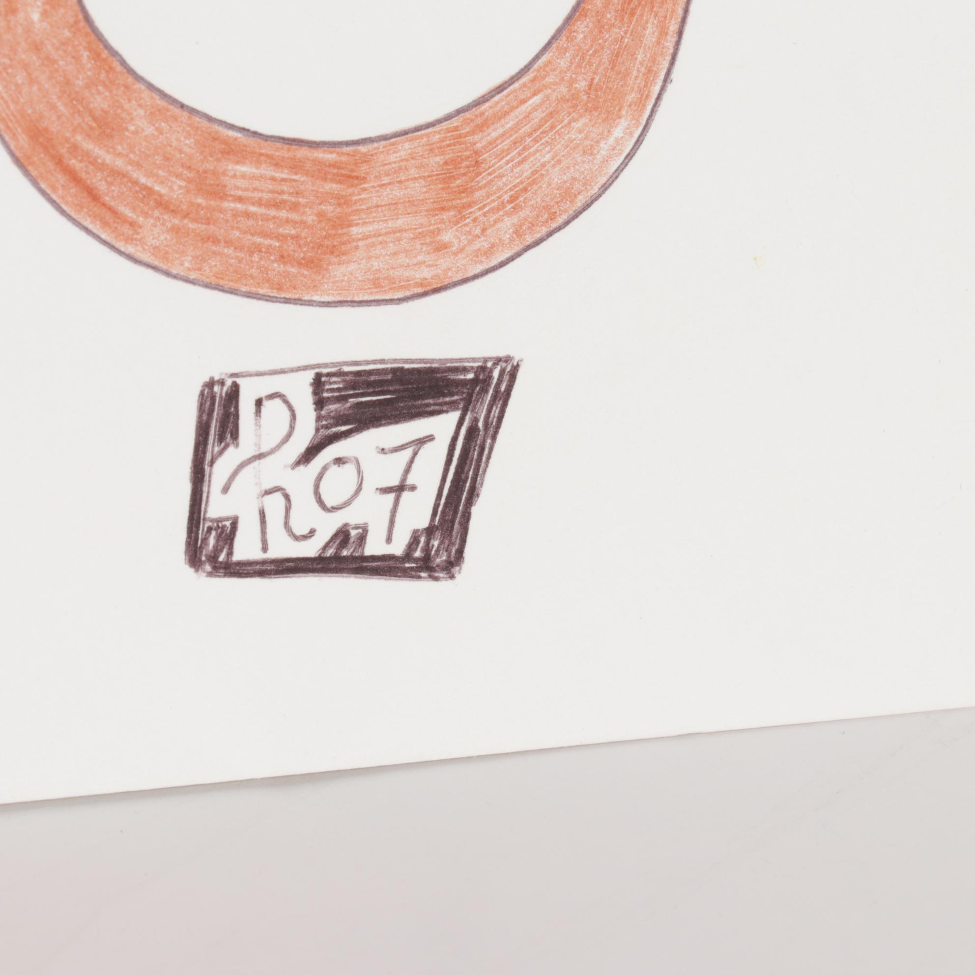 Phyllis Trager Hyman Abstract Ink Drawing, 2007 | EBTH