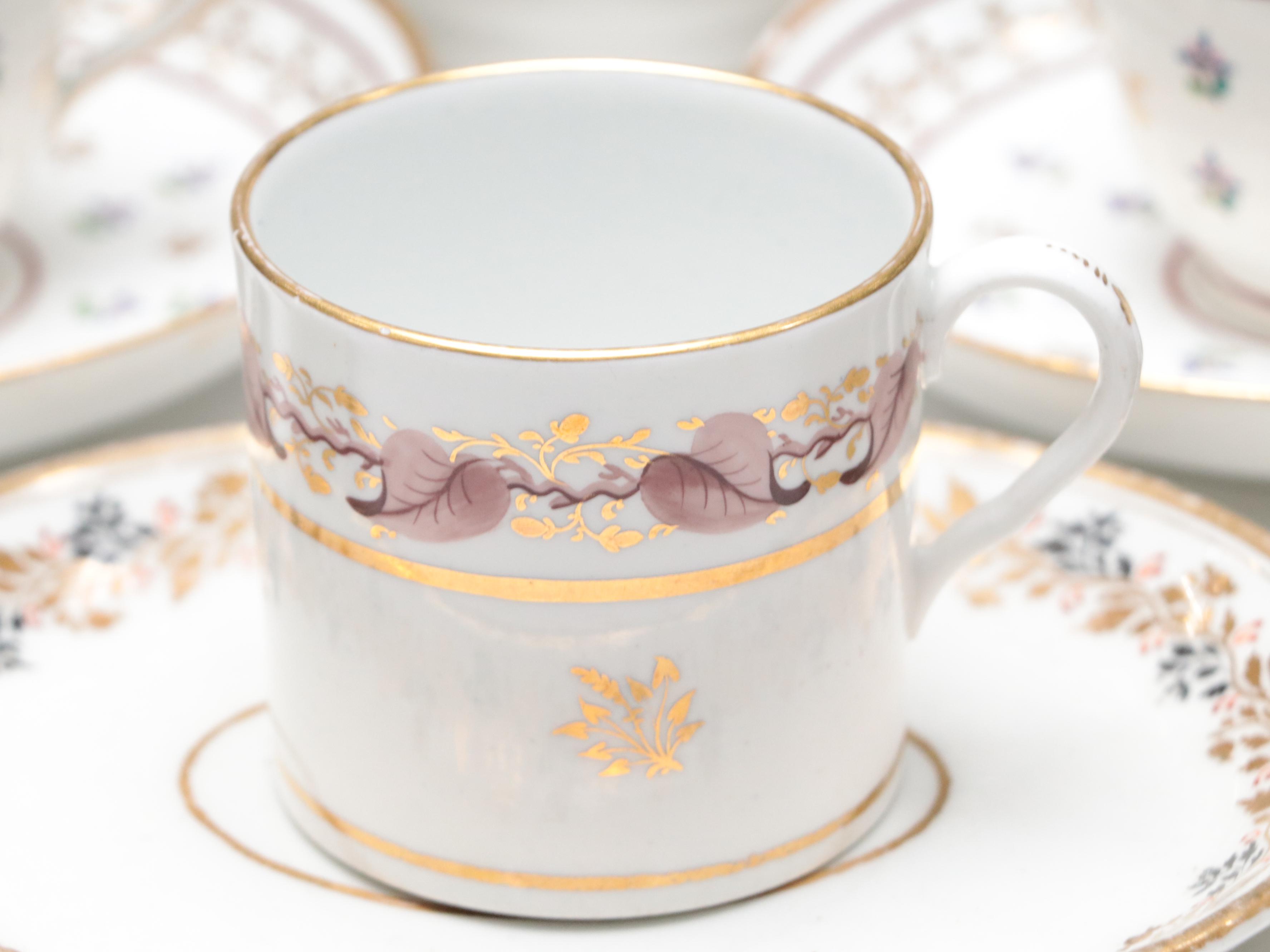 Davenport Reticulated Platter and More English Gilt Ceramic Serveware ...