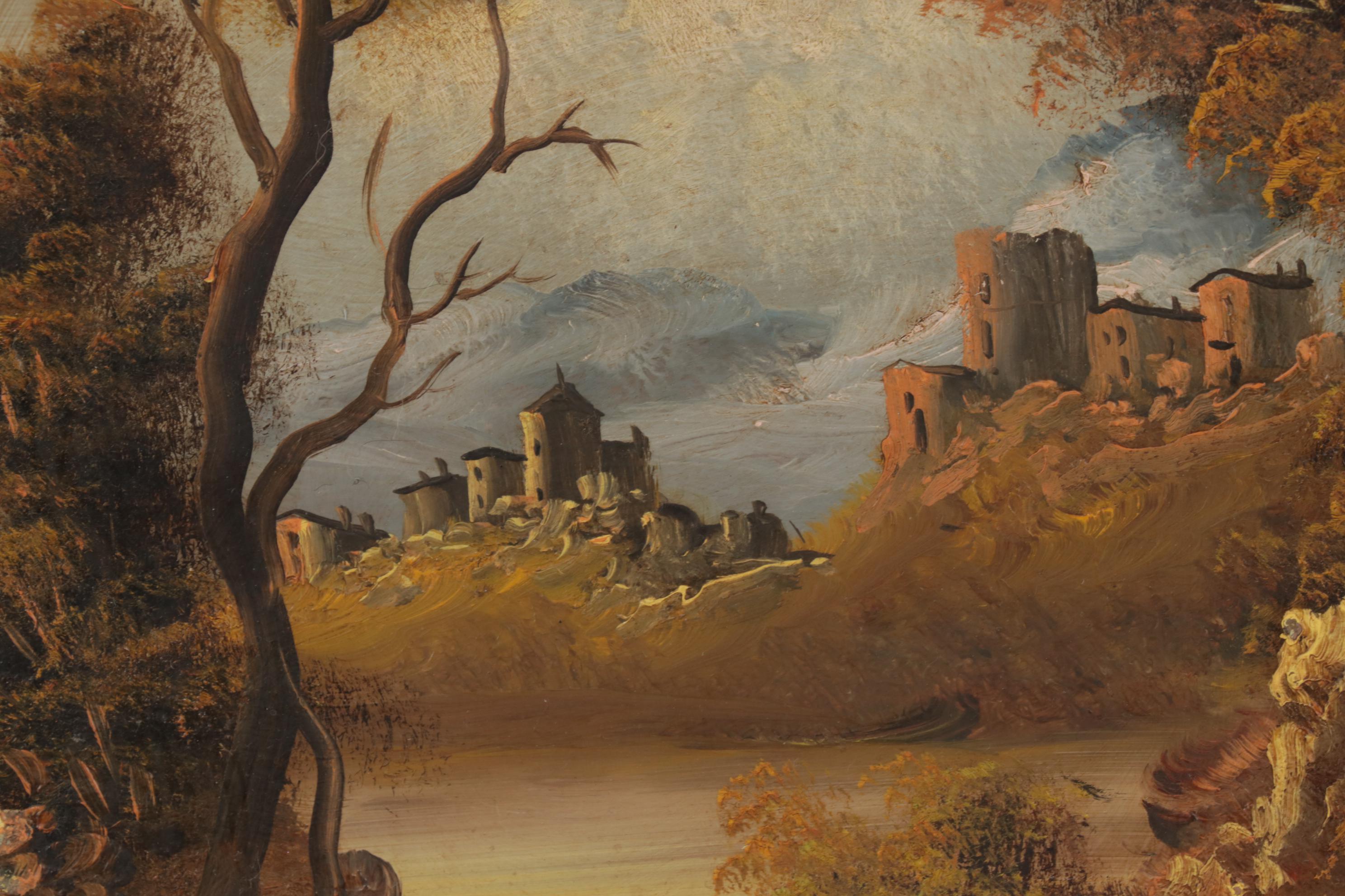 Otto Van Thoren Oil Painting of Landscape with Castle, 19th Century | EBTH