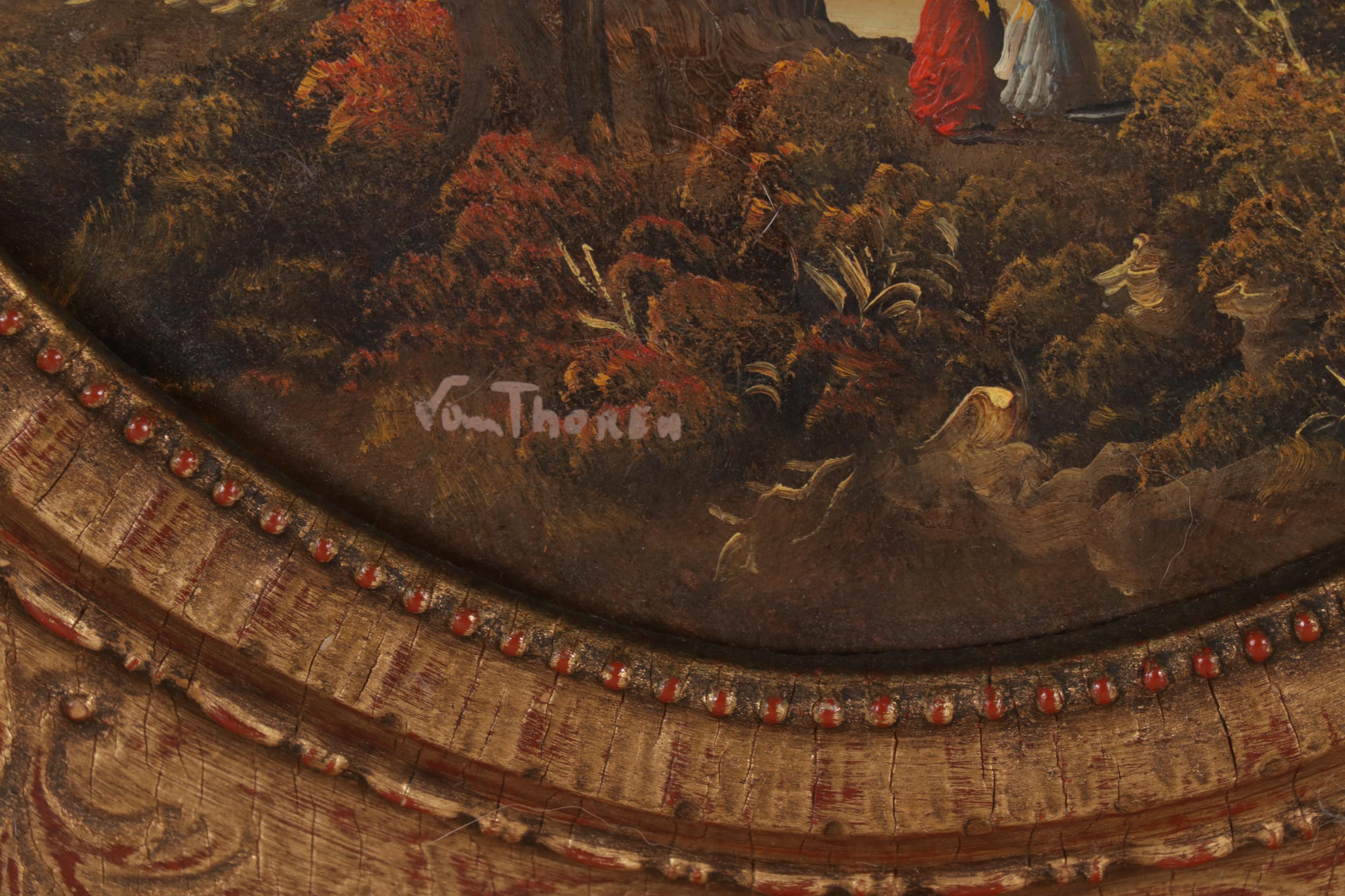 Otto Van Thoren Oil Painting of Landscape with Castle, 19th Century | EBTH